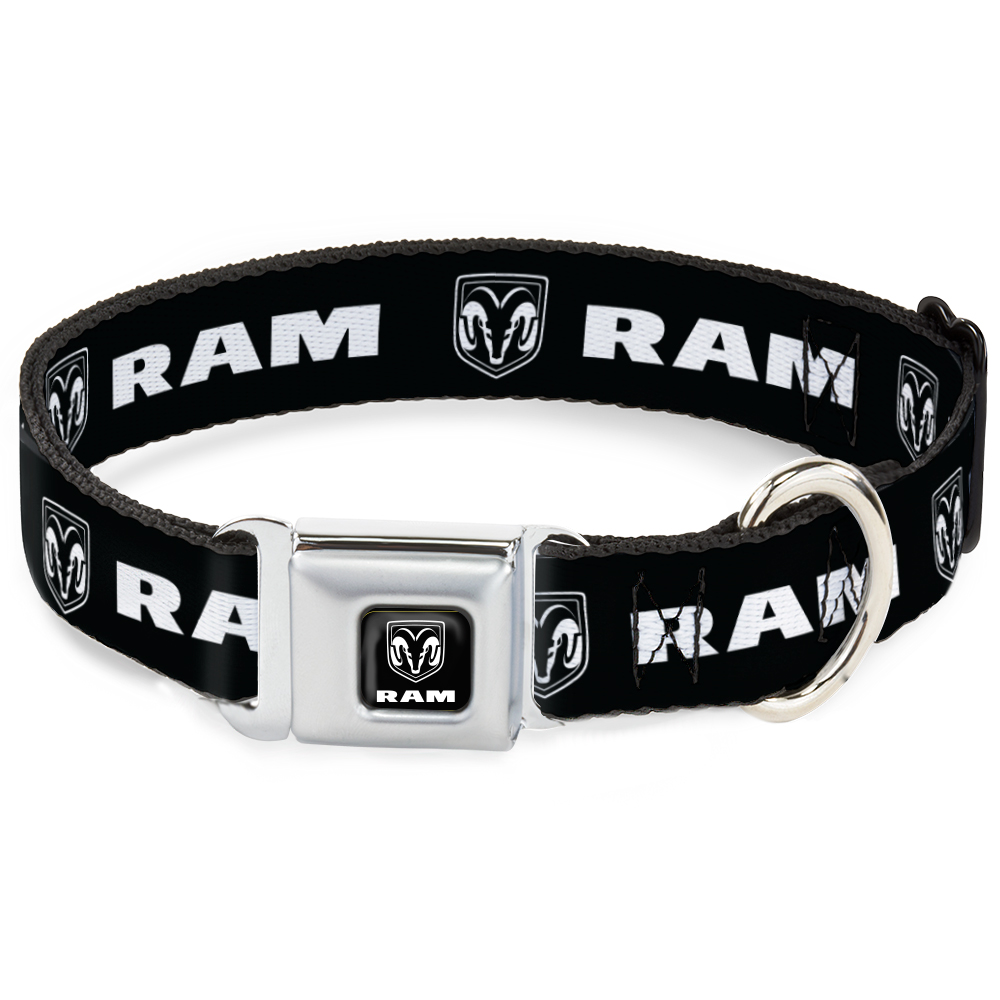 Dodge Pet Collar, Dog Collar Metal Seatbelt Buckle, Ram Shield Logo ...