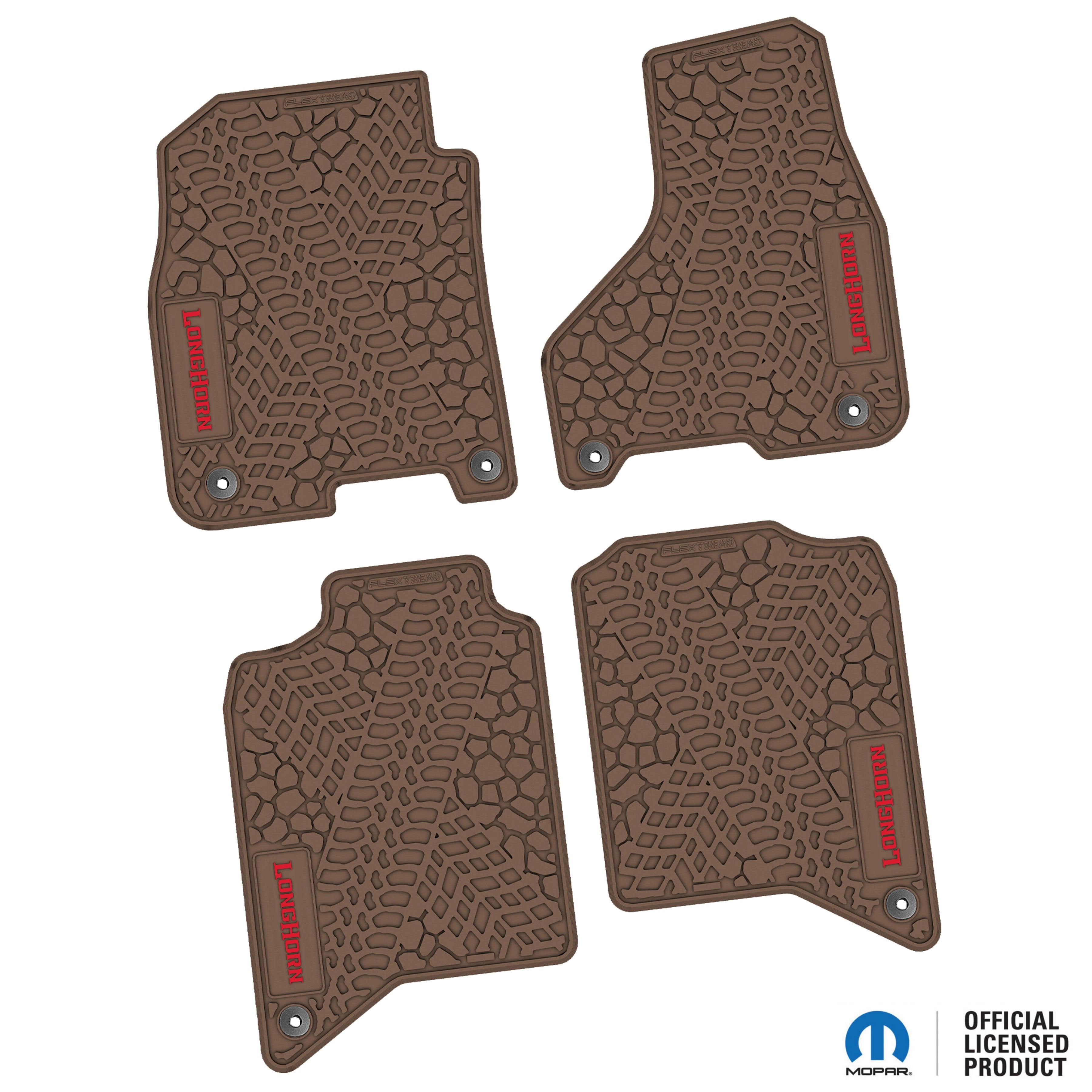 Dodge RAM Floor Mats 19-24 RAM 2500/3500 Crew Cab 4 Piece w/ Longhorn ...