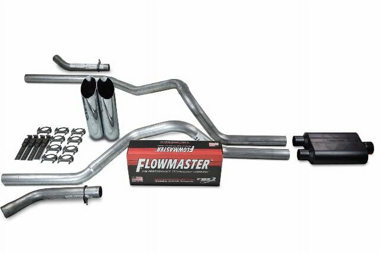 Dodge Ram 1500 04-08 2.5" Dual Exhaust Kits Flowmaster 40 Slash Tip ...