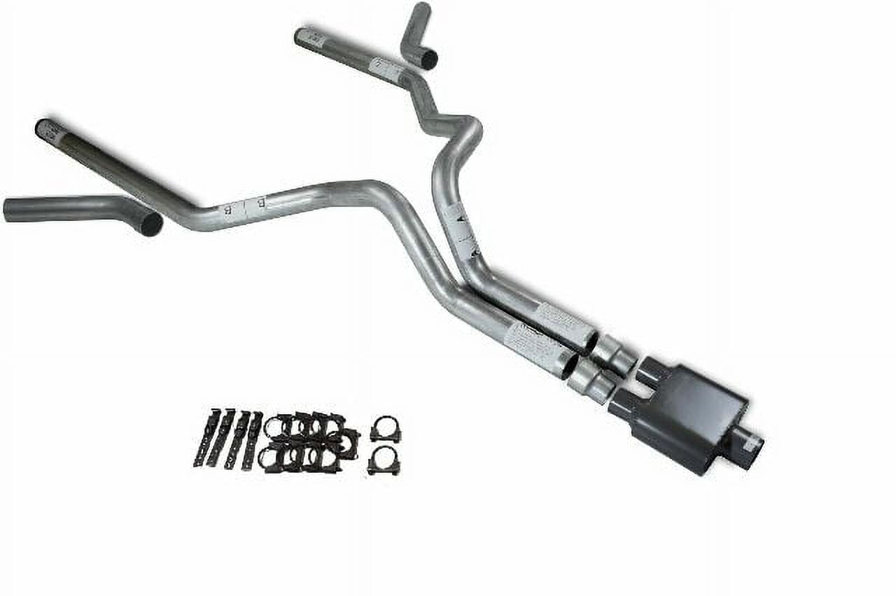 Dodge Ram 1500 04-08 3" Dual Exhaust Kits 1 Chamber Muffler Corner Exit ...