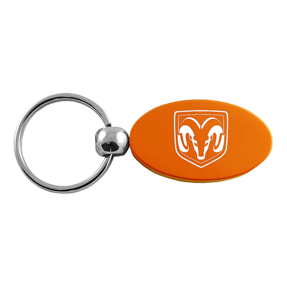 Dodge Ram Head Keychain & Keyring - Orange Oval - Walmart.com