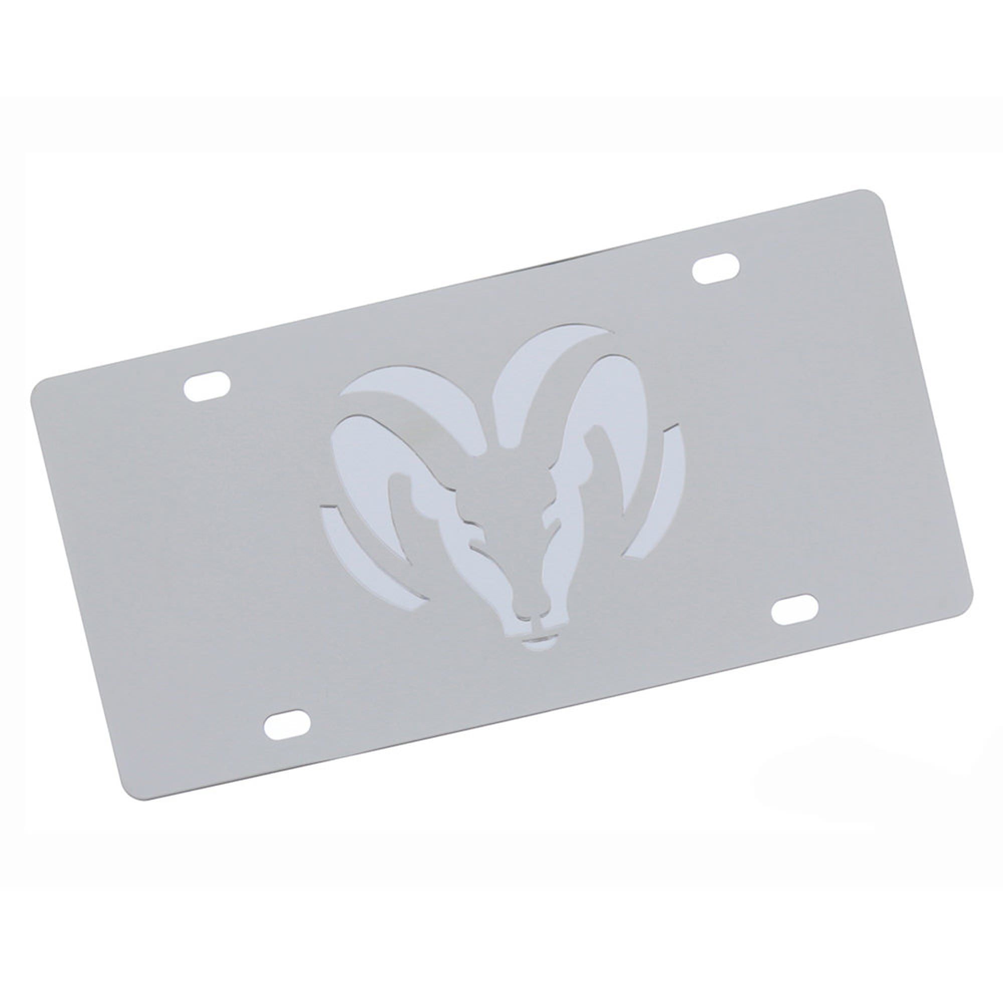 Dodge Ram Logo License Plate (Chrome) - Walmart.com