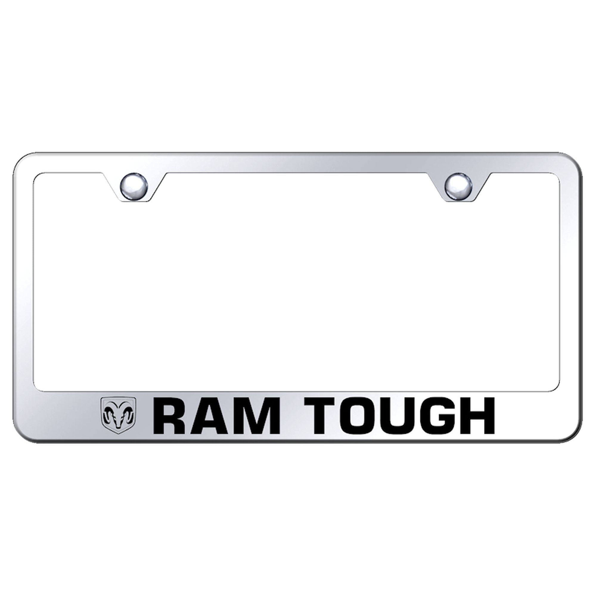 Dodge Ram Tough Laser Etched Logo Stainless Steel License Plate Frame ...