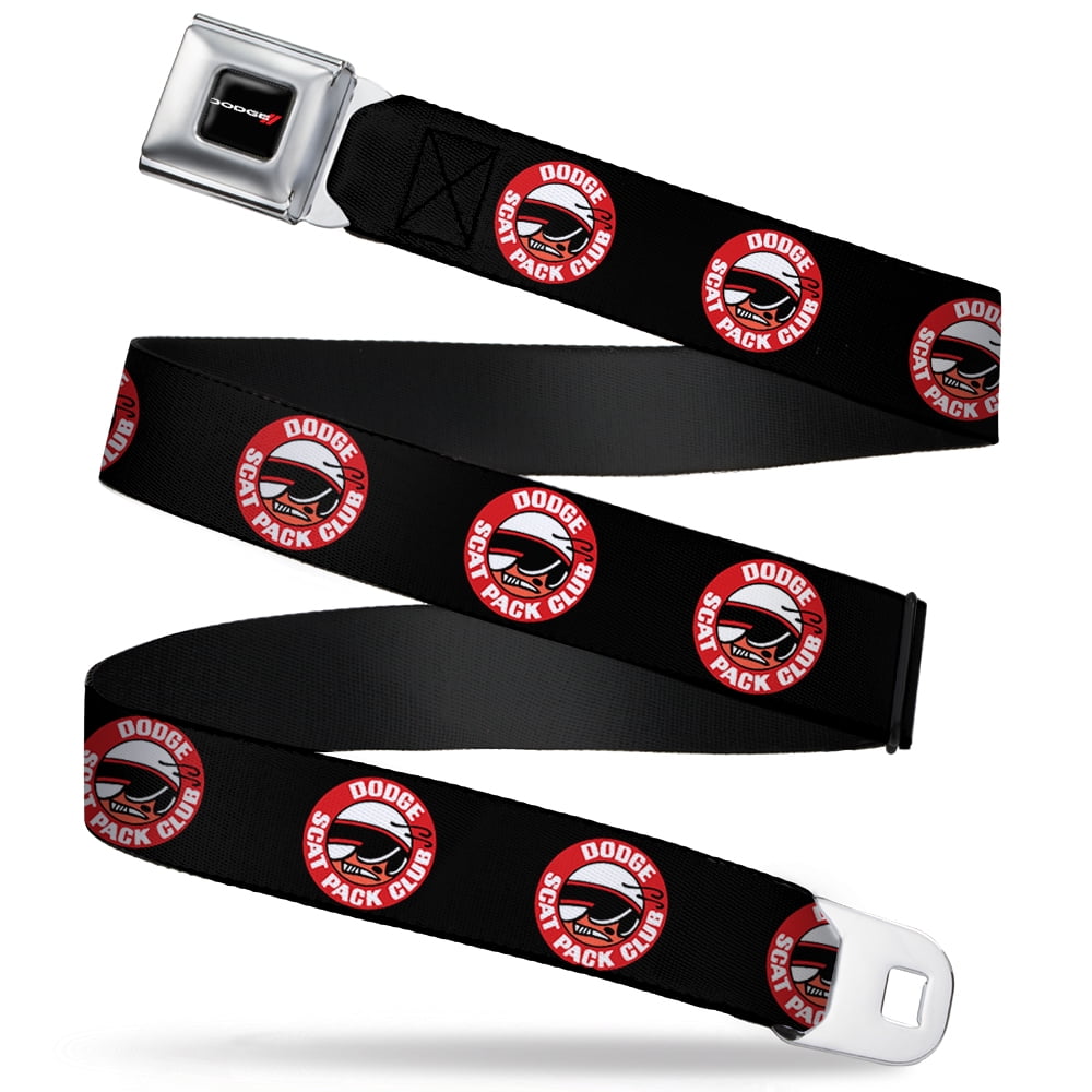 Dodge Belt, Seatbelt Buckle Belt, Dodge Scat Pack Club Bumblebee Logo ...