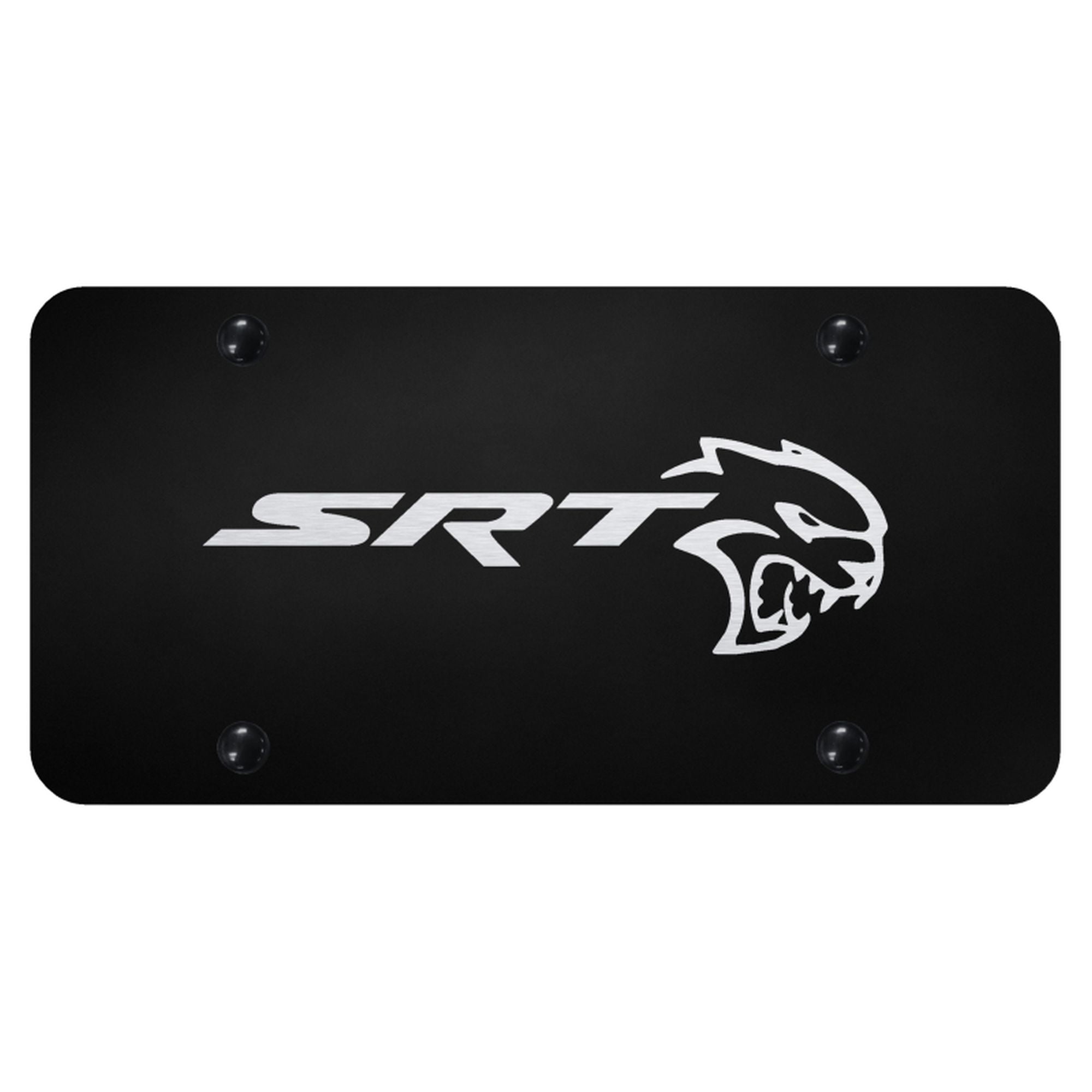 Dodge SRT Hellcat Laser Etched Logo License Plate (Black) - Walmart.com