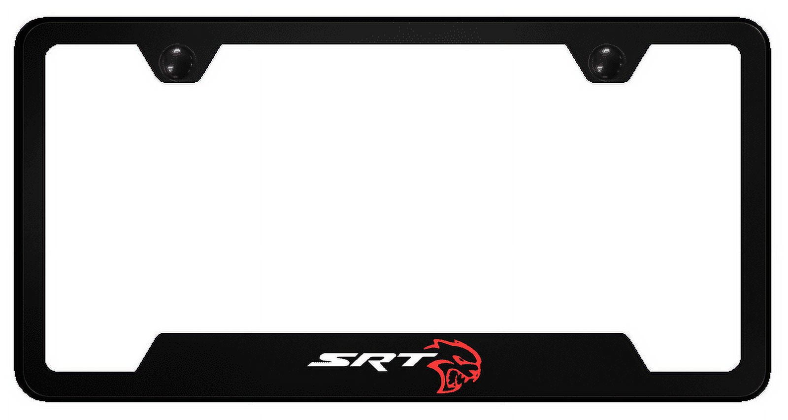 Dodge SRT Hellcat Polycarbonate Notched License Plate Frame Official ...