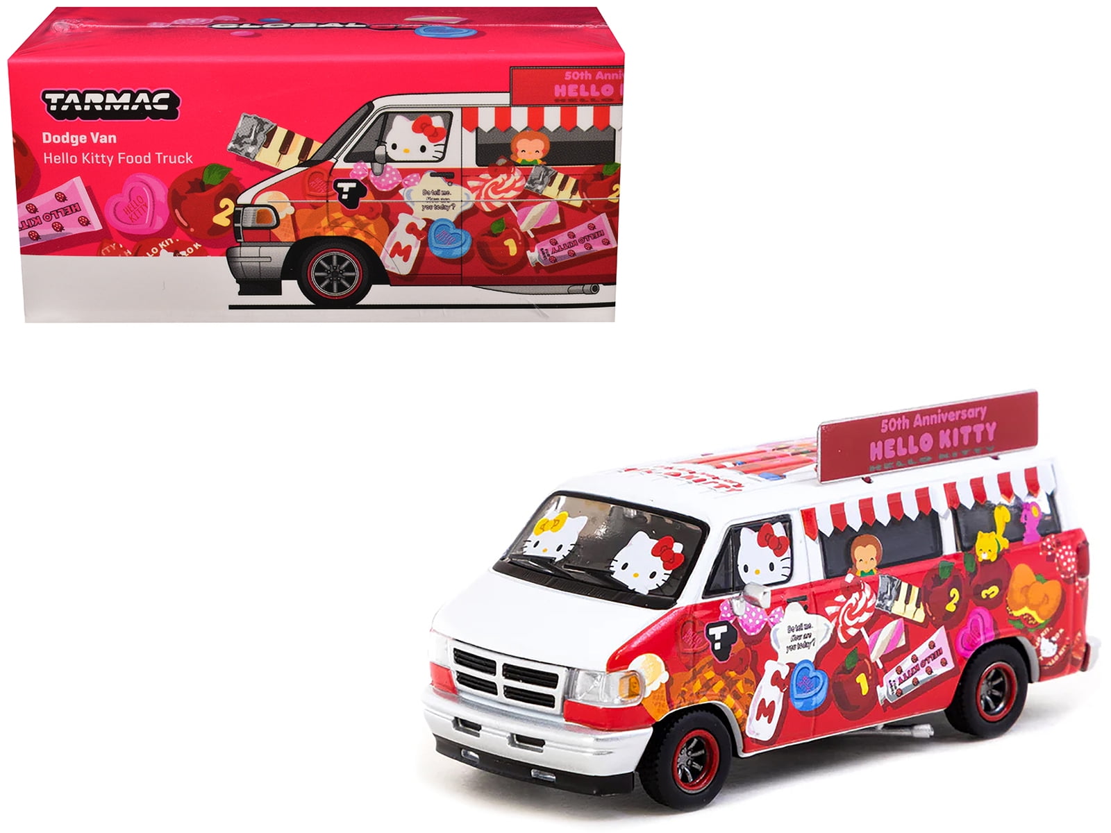 Dodge Van "Hello Kitty Food Truck" White and Red with Graphics ...