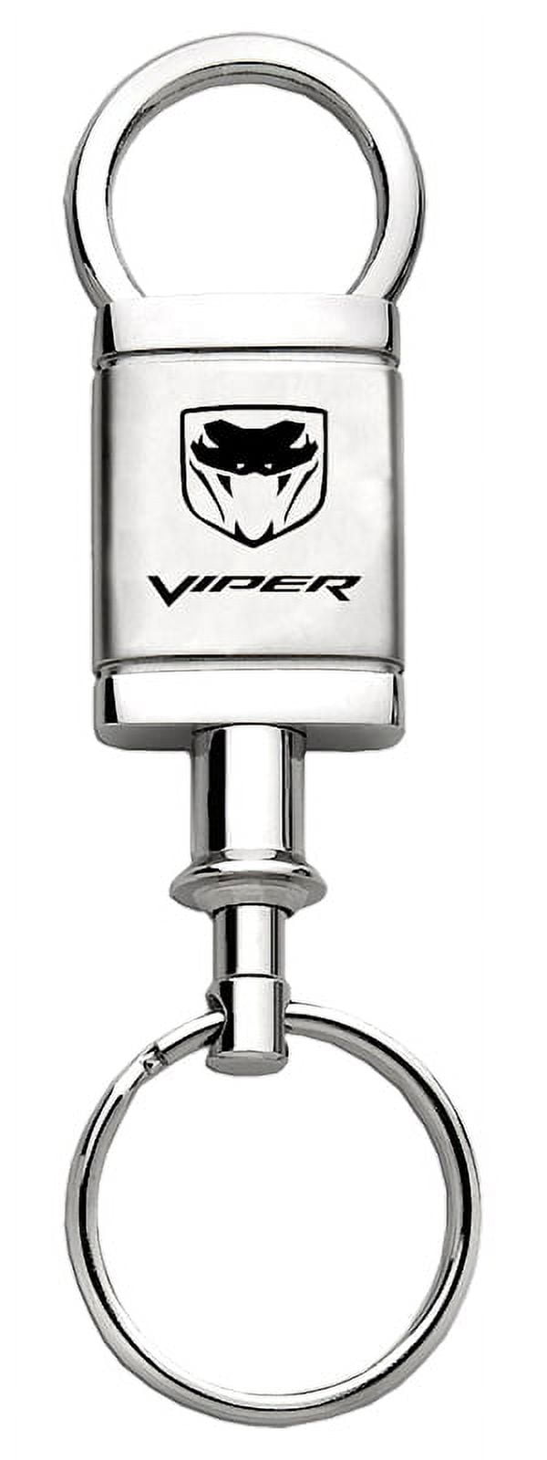 Dodge Viper (Fangs) Satin Chrome Valet Key Chain (Silver) - Walmart.com
