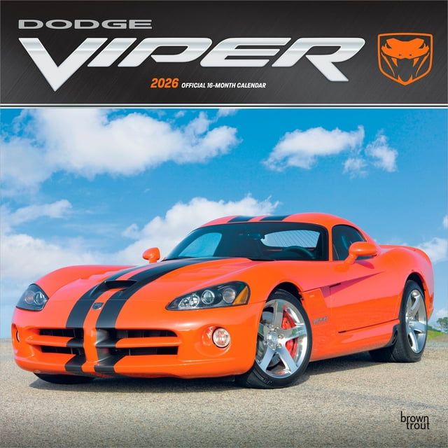 Dodge Viper OFFICIAL | 2026 12x24" (Hanging) Square Wall Calendar ...