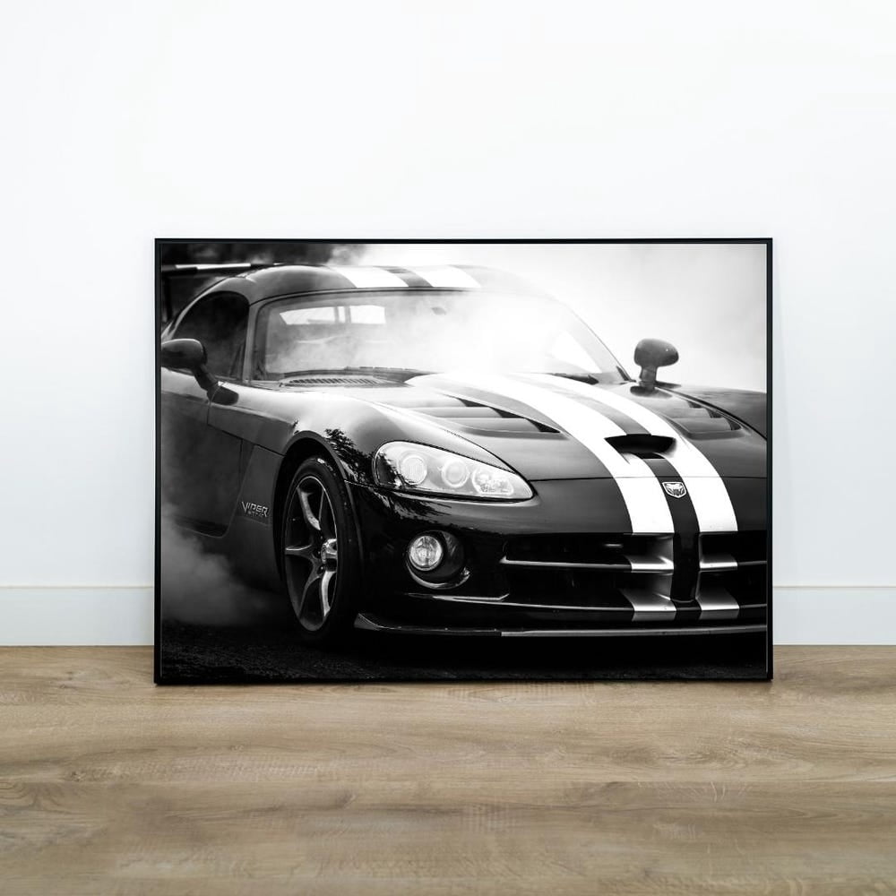 Dodge Viper Poster, Dodge Viper Print, Dodge Viper Wall Art, Sports Car ...