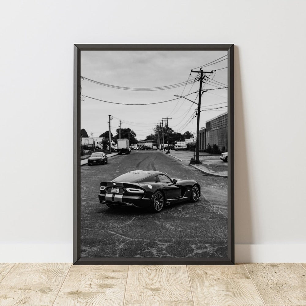 Dodge Viper Poster, Dodge Viper Print, Dodge Viper Wall Art, Sports Car ...