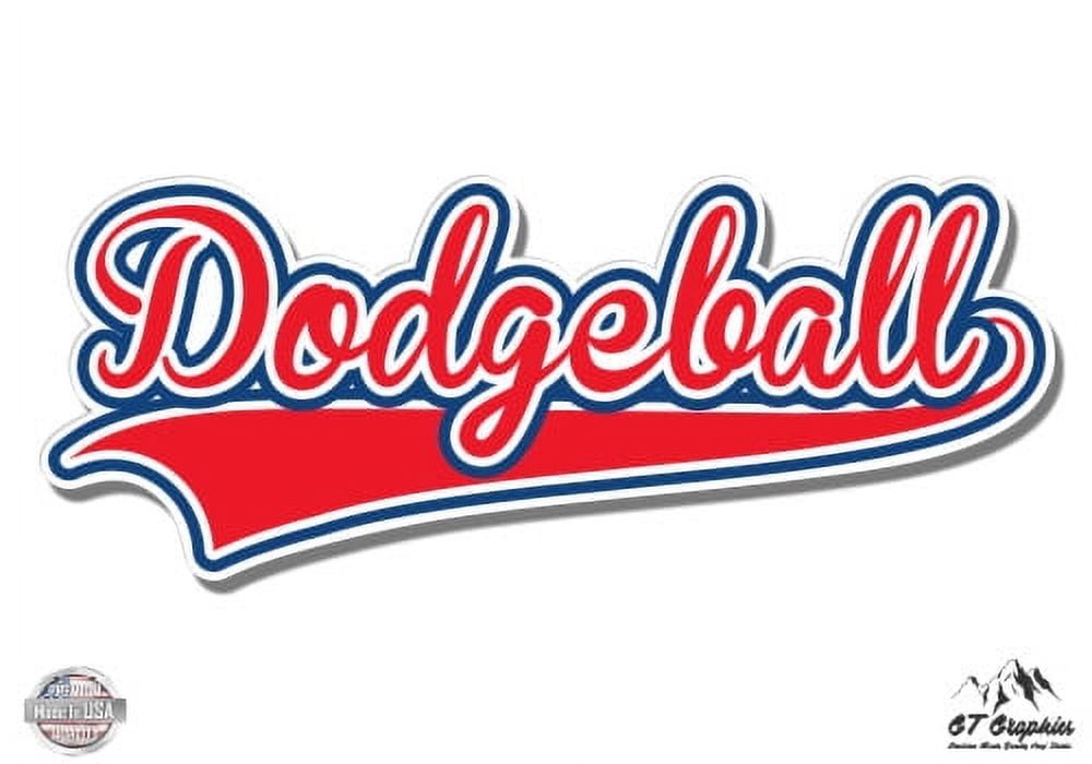 Dodgeball - 5" Vinyl Sticker - For Car Laptop I-Pad - Waterproof Decal ...