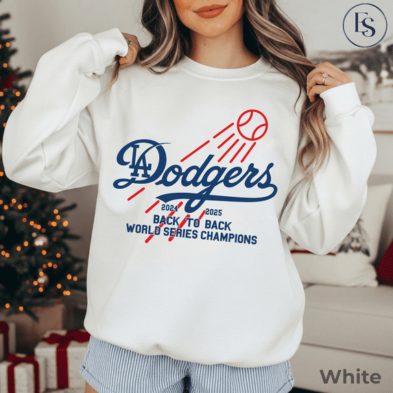 Dodgers Back to Back Sweatshirt | Vintage Baseball Champions Crewneck ...