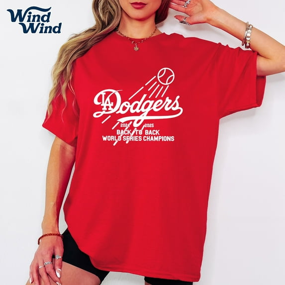 Dodgers Baseball - Back 2 Back NL Champions 2024-2025 T-Shirt, Multiple ...