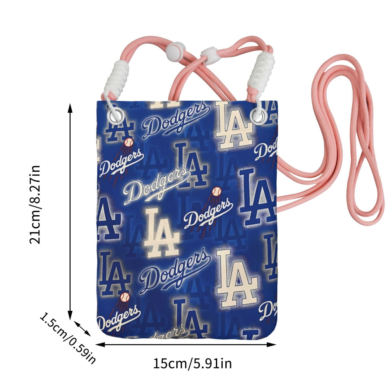 Dodgers ‌Baseball Fan Crossbody Phone Bag - Adjustable Strap Water ...