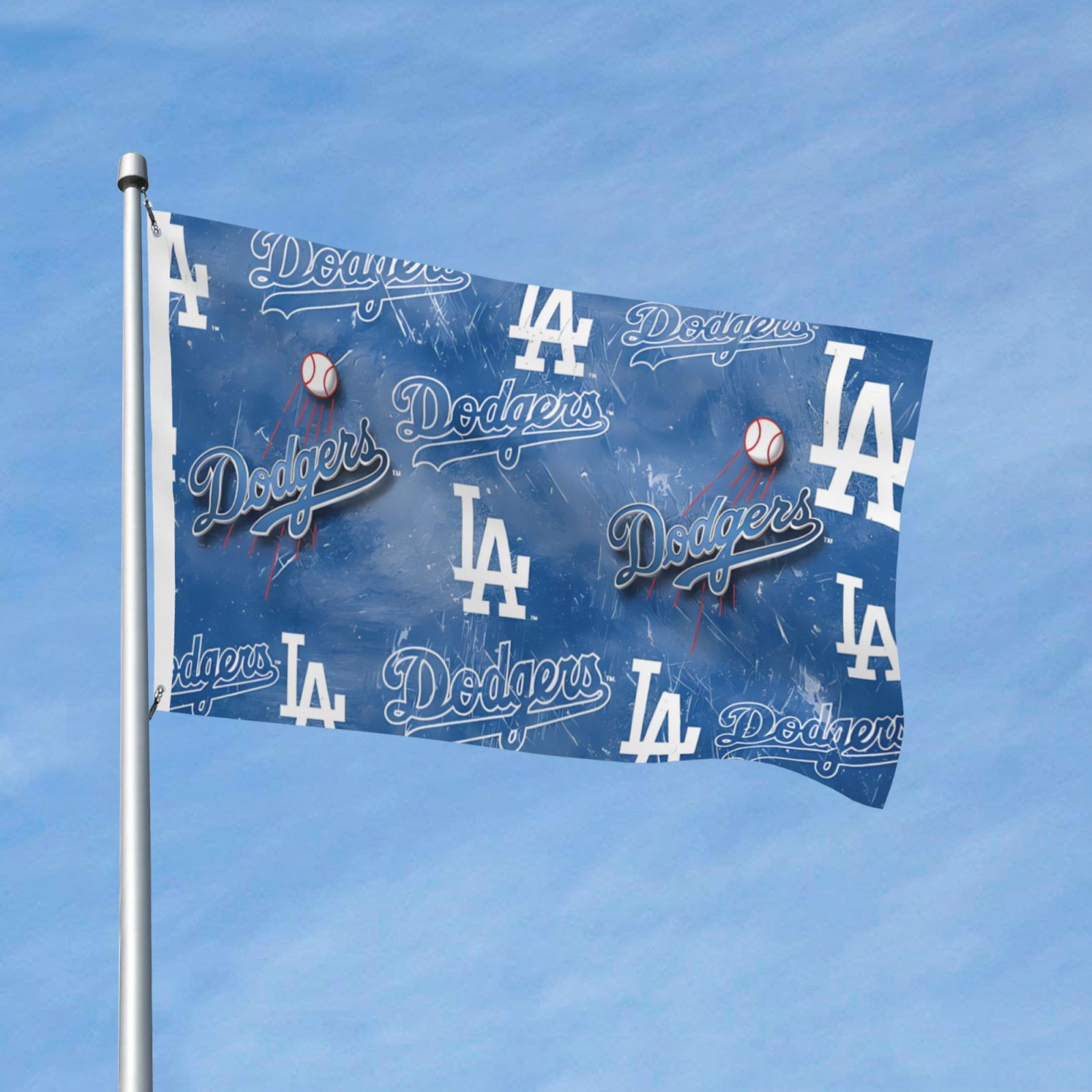 Dodgers Baseball Team 3x5 ft Indoor and Outdoor Double Sided Flag ...