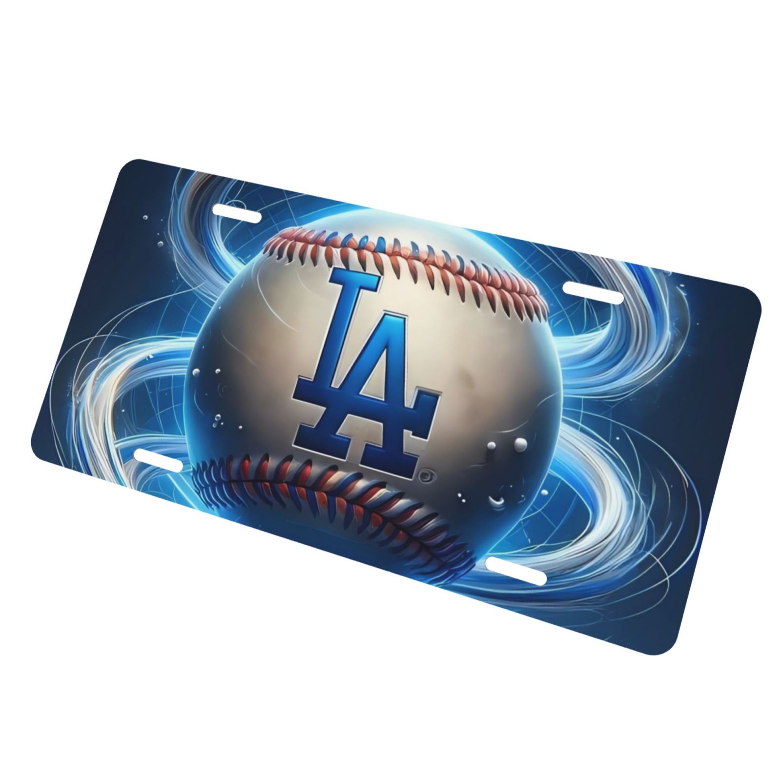 Dodgers Baseball Team Custom Car Aluminum Front License Plate 6x12 Inch ...