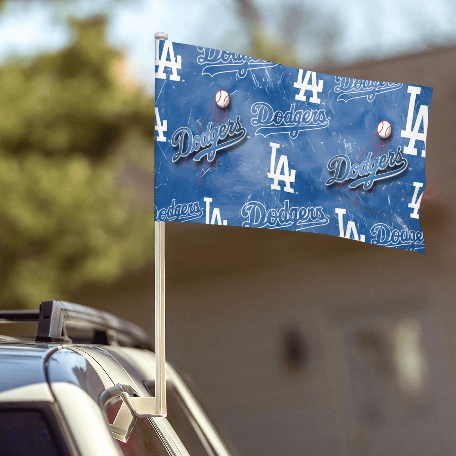 Dodgers Baseball Team Custom Car Flag 12 x 18 Inch Baseball Team Logo ...