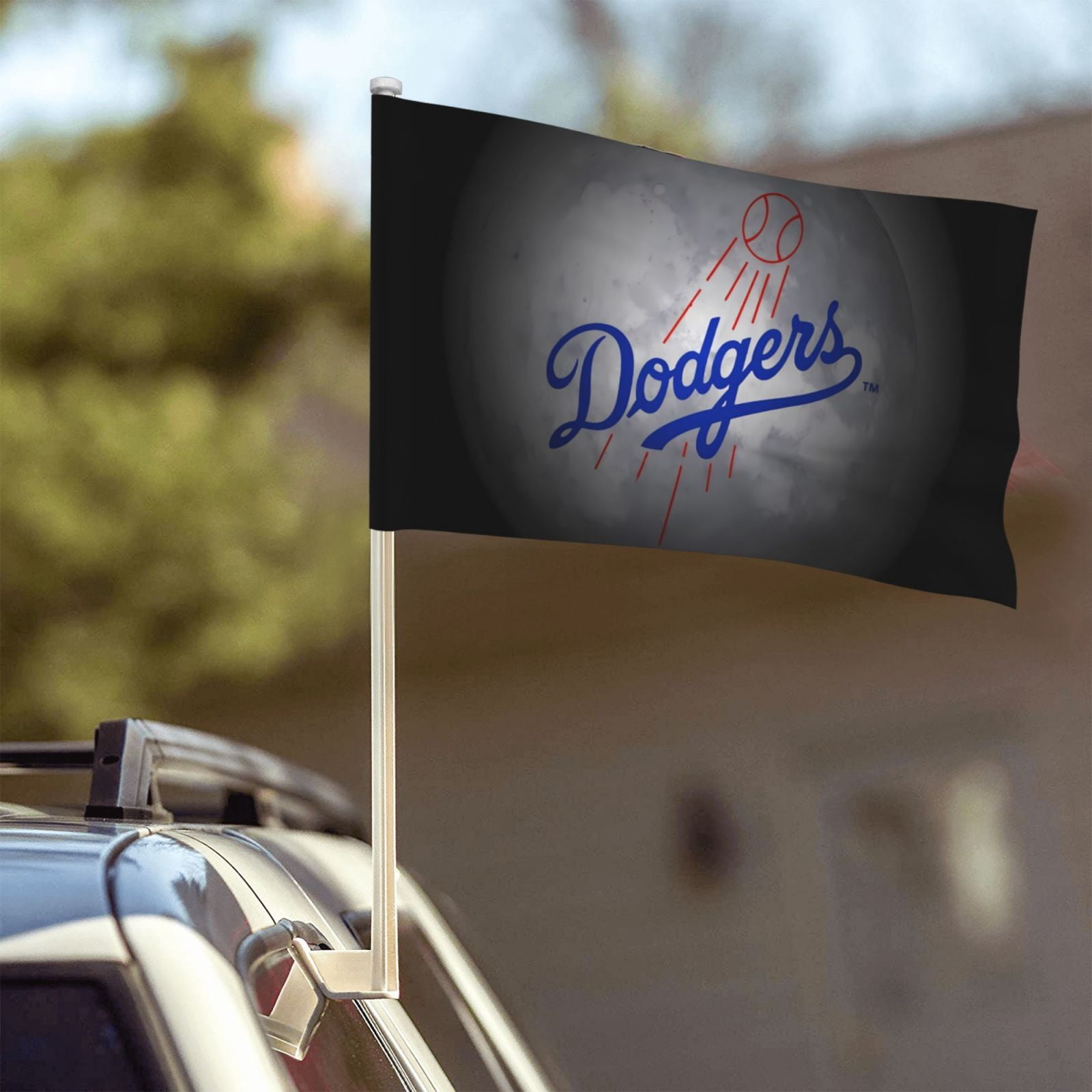 Dodgers Baseball Team Custom Car Flag 12 x 18 Inch Baseball Team Logo ...