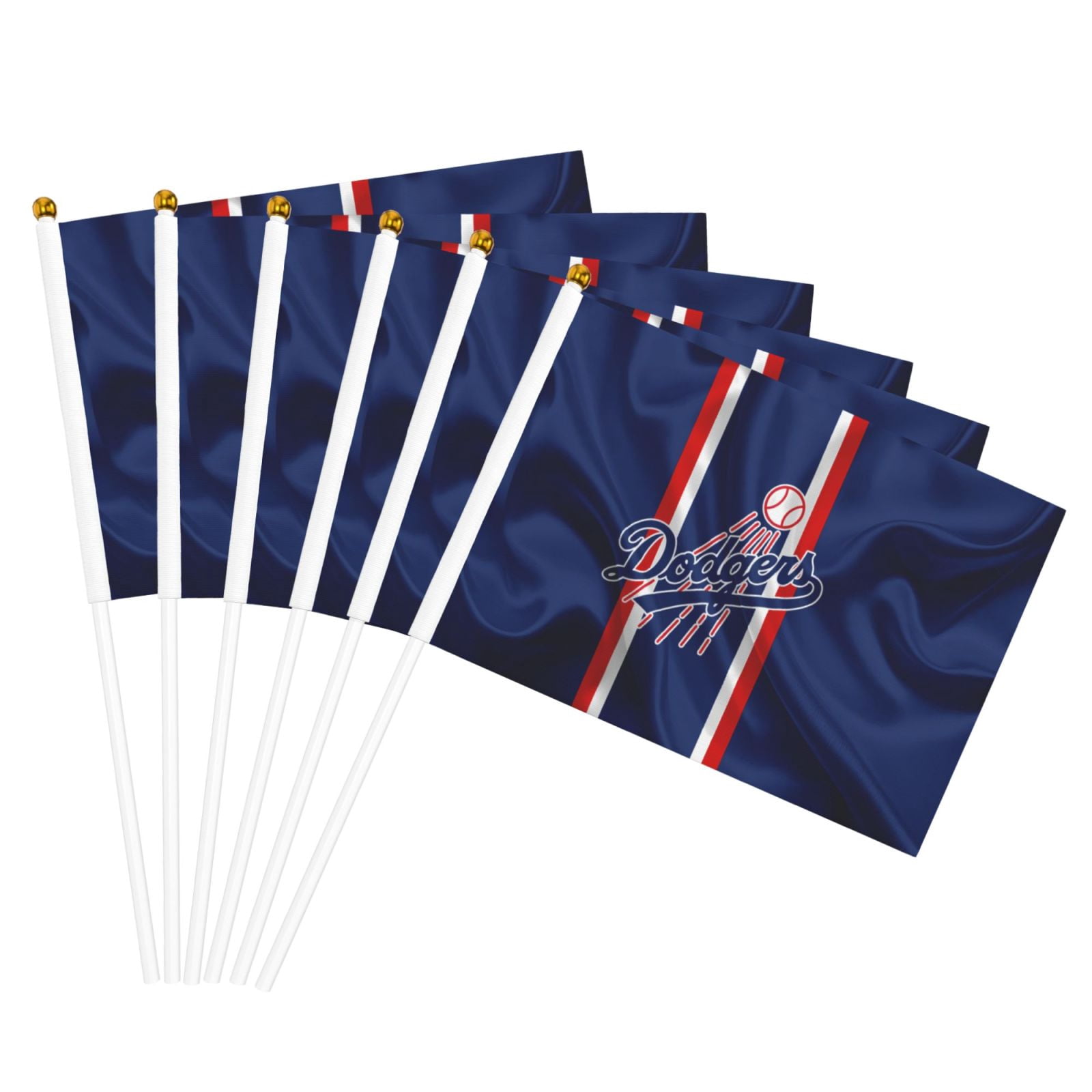 Dodgers Baseball Team Custom Double Sided Hand Waving Flag Multi-Pack ...