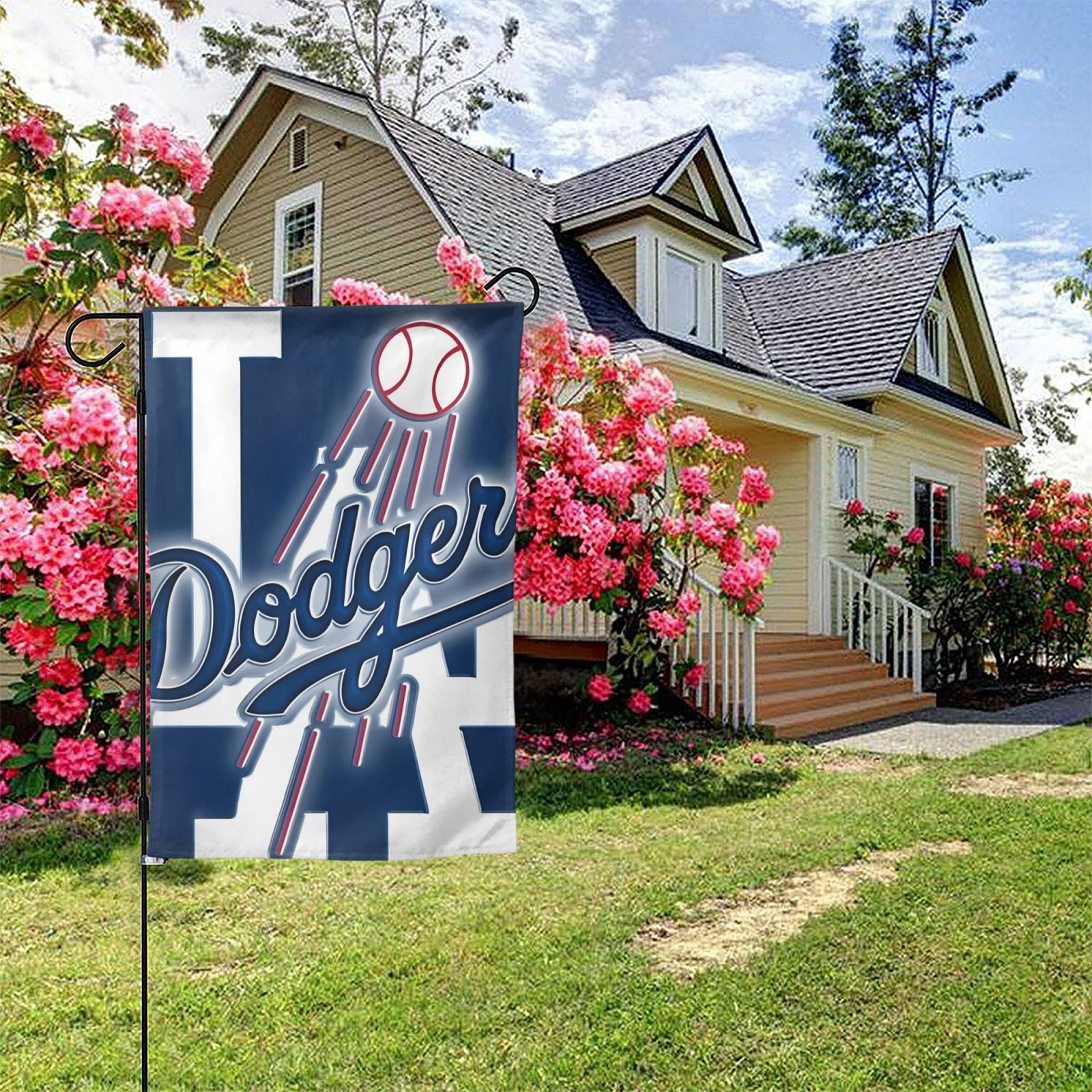 Dodgers Baseball Team Custom Garden Flags Personalized Yard Flags with ...