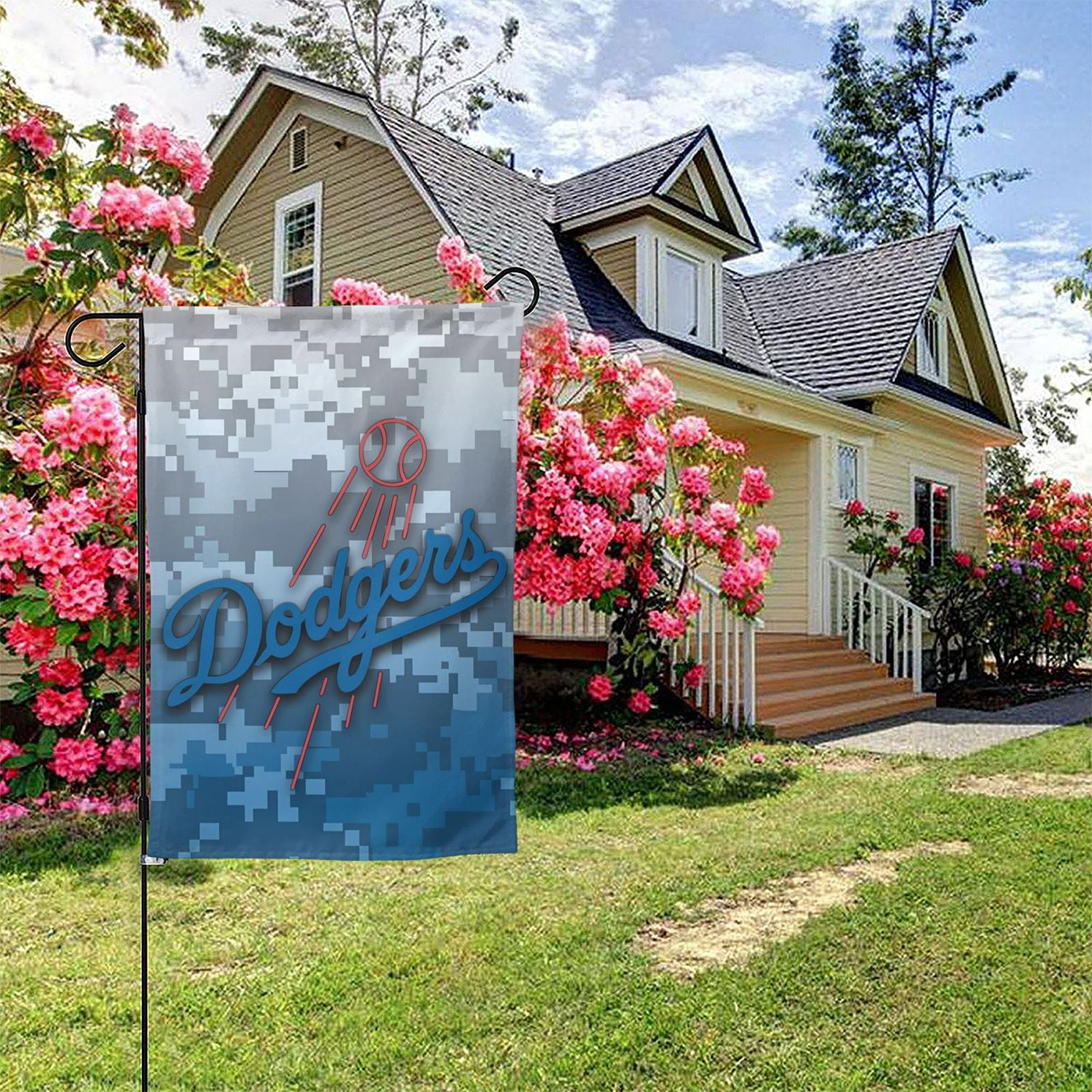 Dodgers Baseball Team Custom Garden Flags Personalized Yard Flags with ...