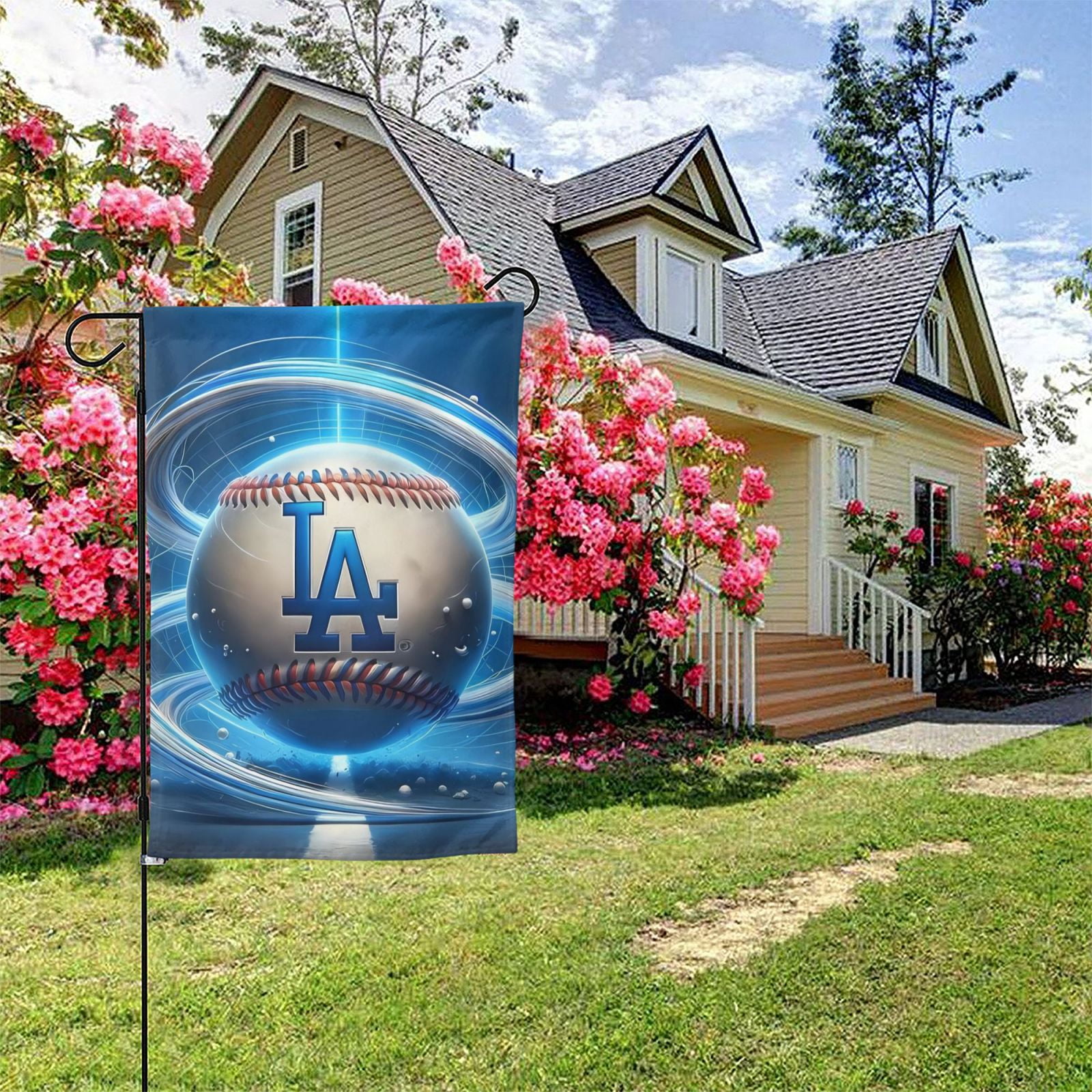 Dodgers Baseball Team Custom Garden Flags Personalized Yard Flags with ...