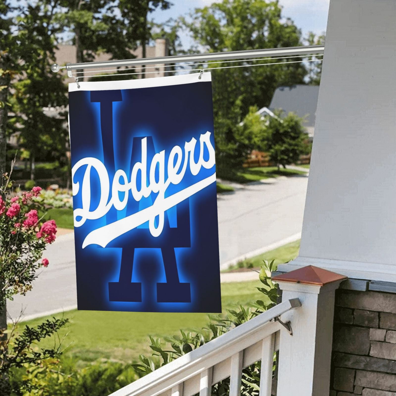 Dodgers Baseball Team Custom Logo Double Sided 2x3 Feet Outdoor Vibrant ...
