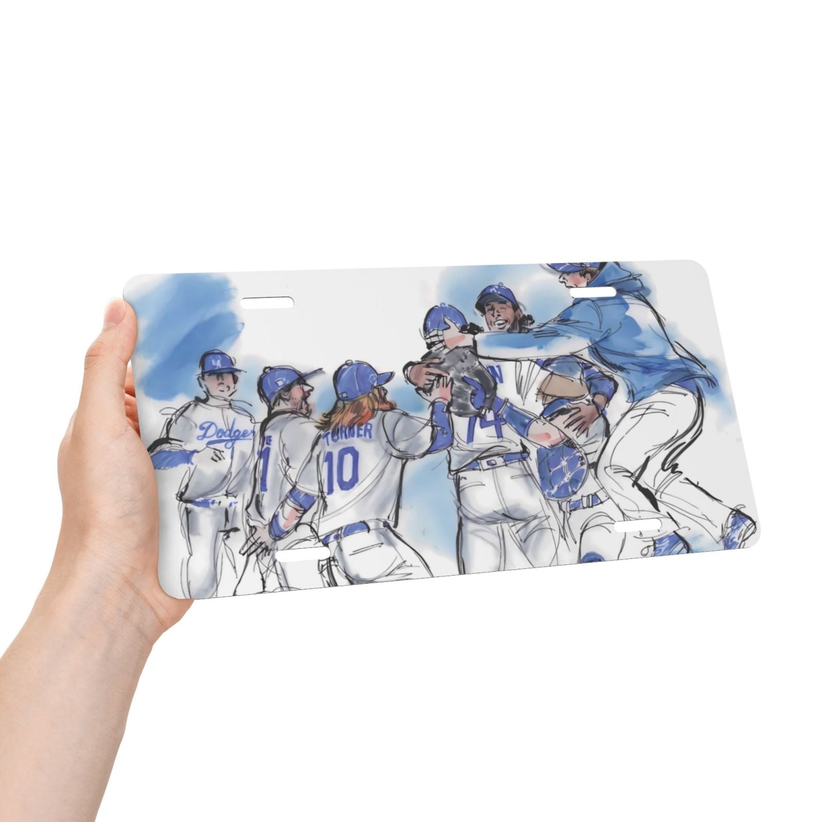 Dodgers Baseball Team Decorative Logo License Plate Baseball Team Fans ...