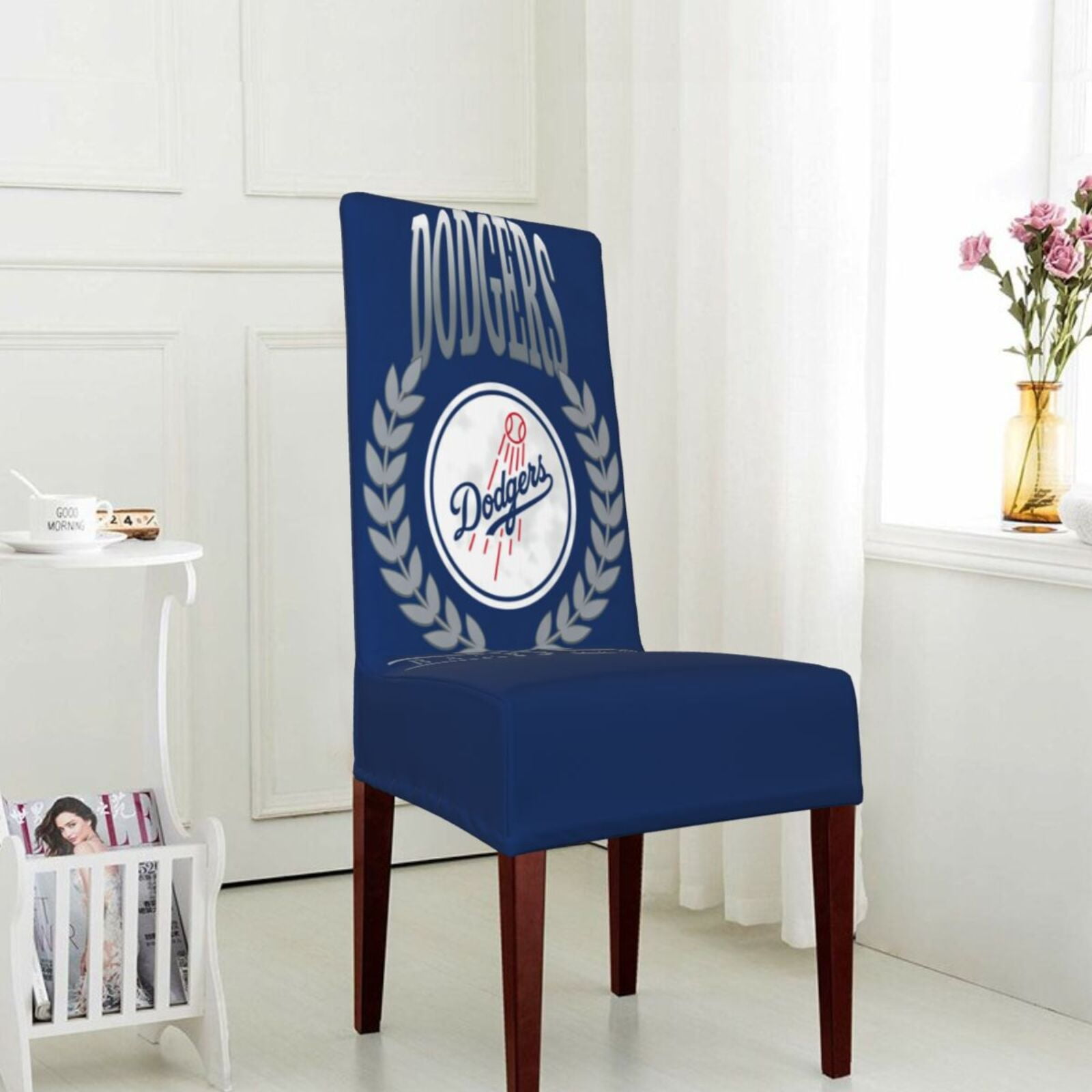 Dodgers Baseball Team Dining Chair Covers, Removable And Washable ...