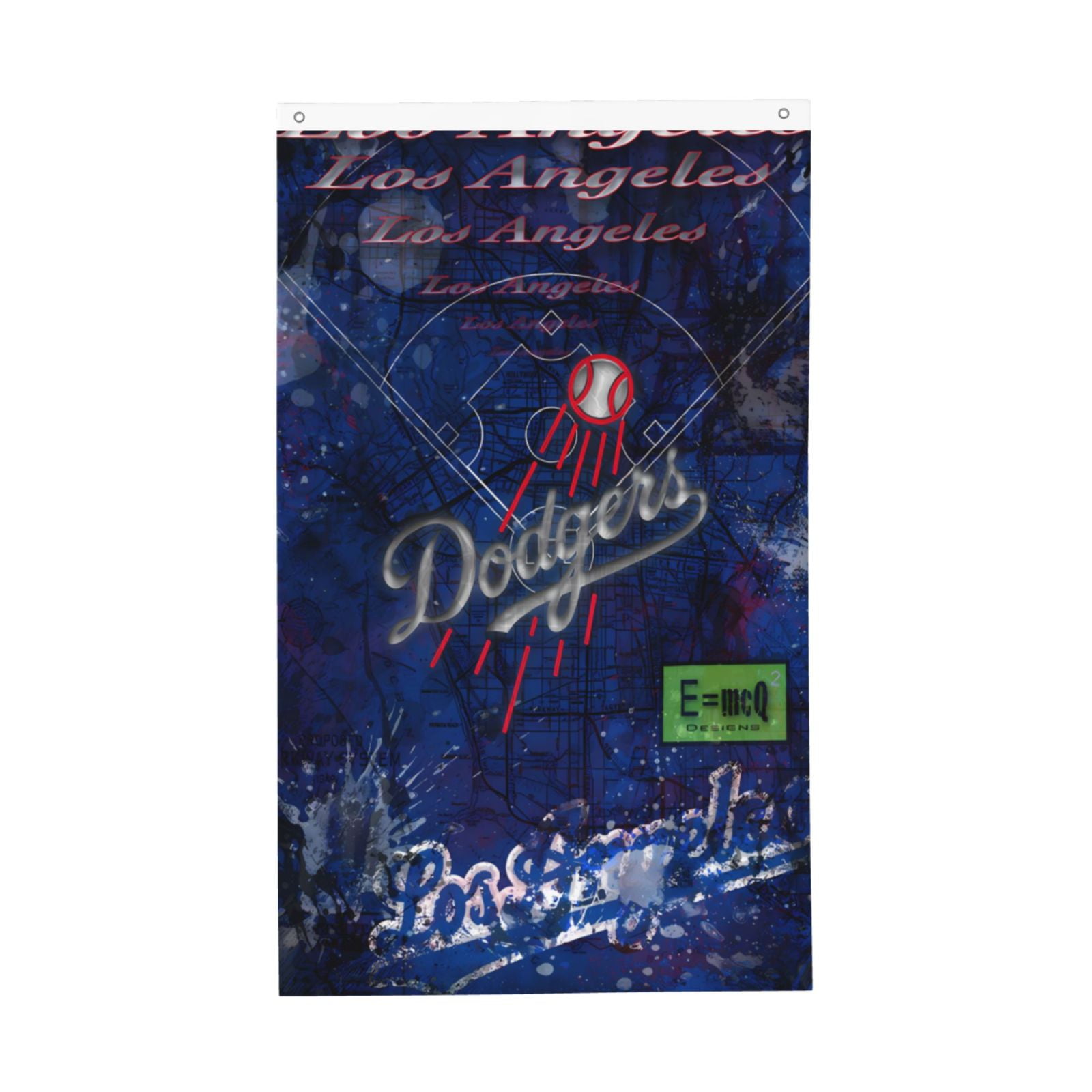 Dodgers Baseball Team Double Sided Garden Flag 3x5ft Indoor and Outdoor ...
