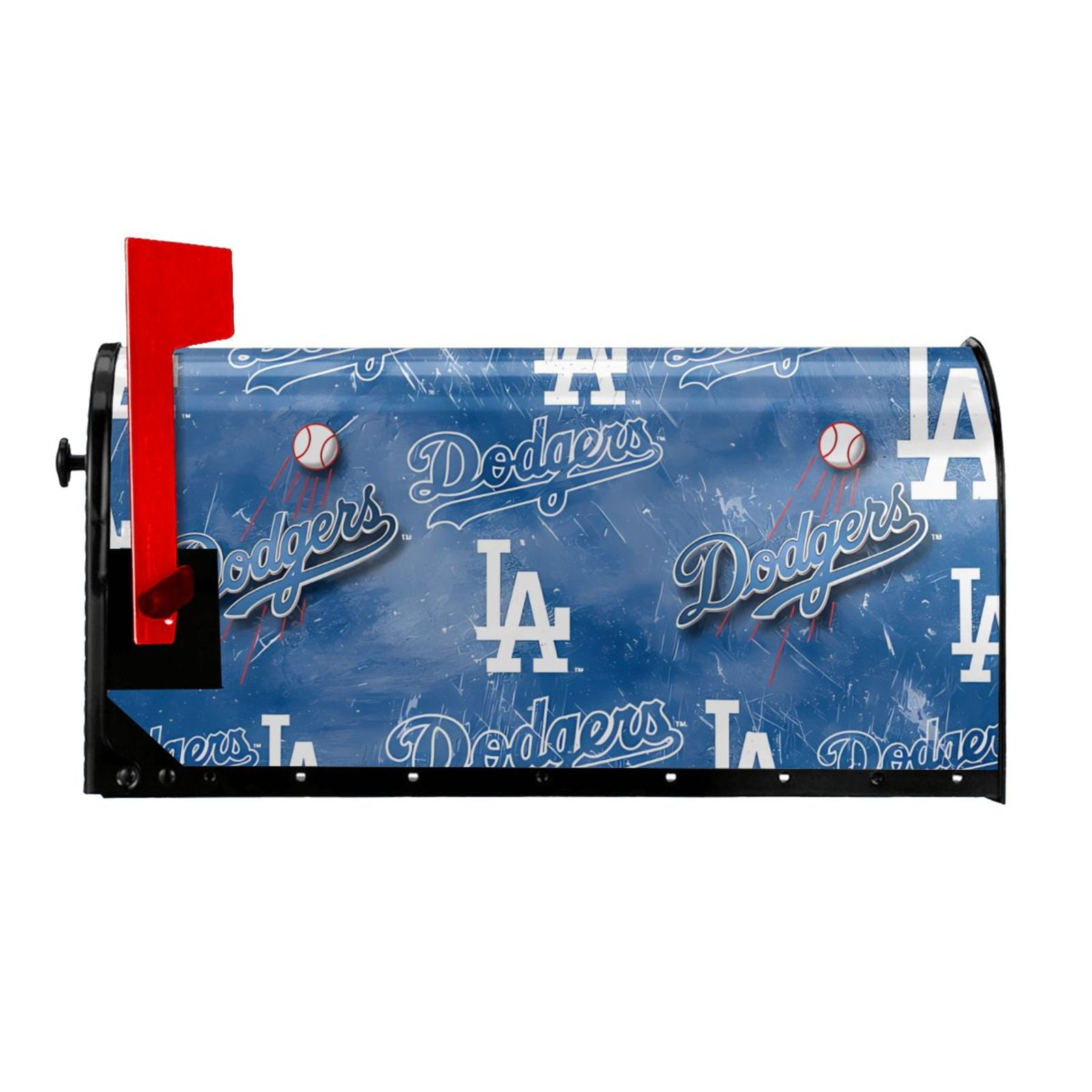 Dodgers Baseball Team Pattern Magnetic Mailbox Cover, Waterproof And ...