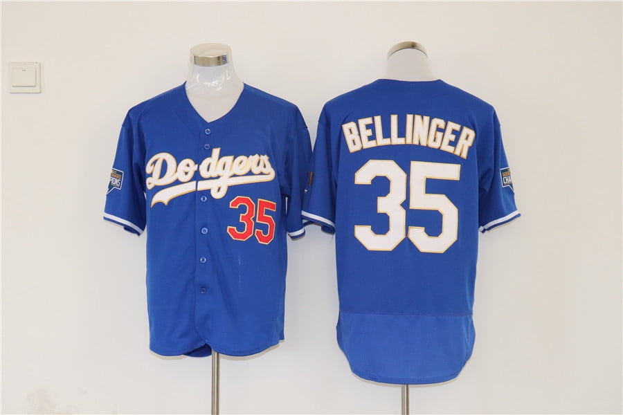 Dodgers Blue Blank Elite White Fans Commemorative Jersey Baseball ...