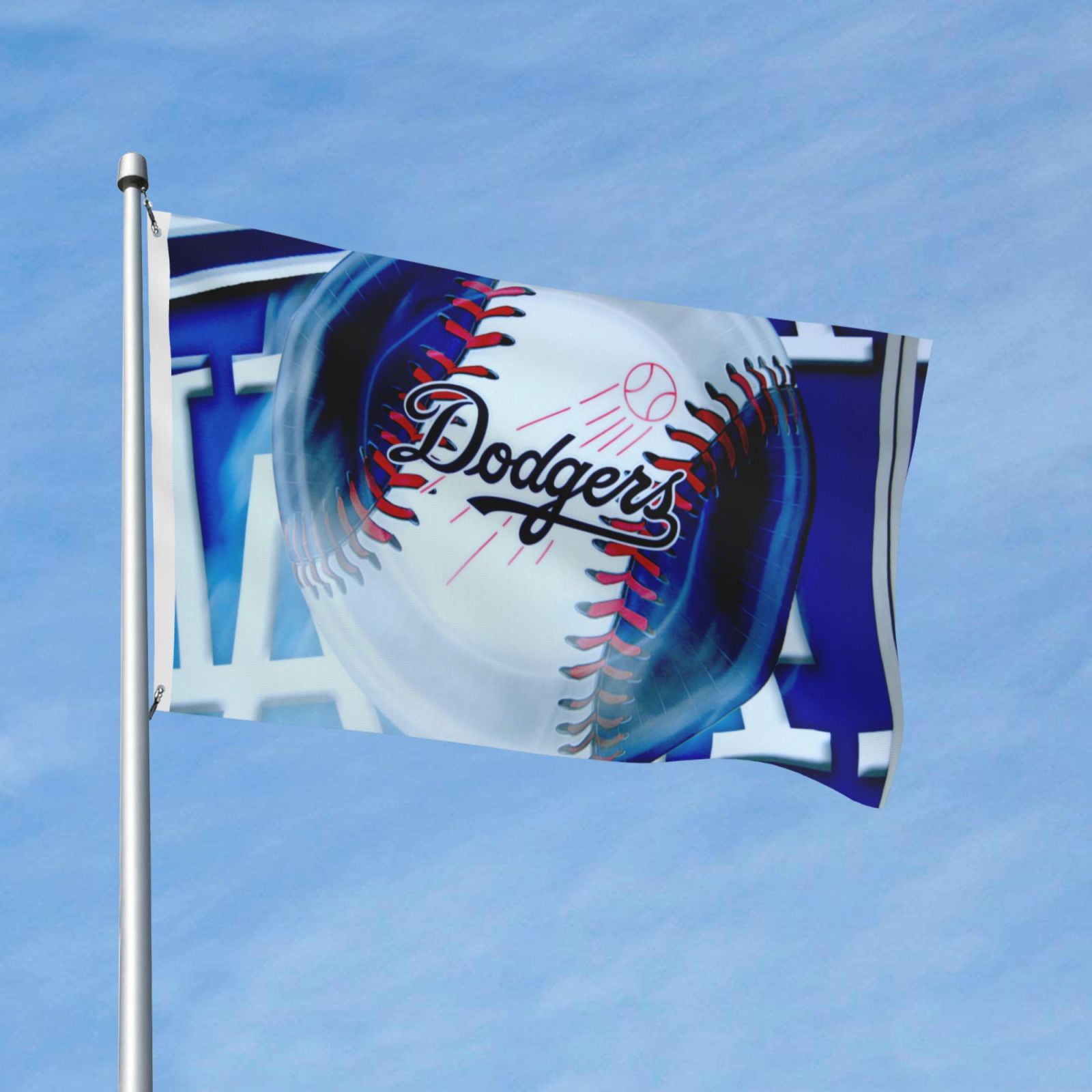 Dodgers Custom American Baseball Team Logo Double Sided Flag 3x5FT ...