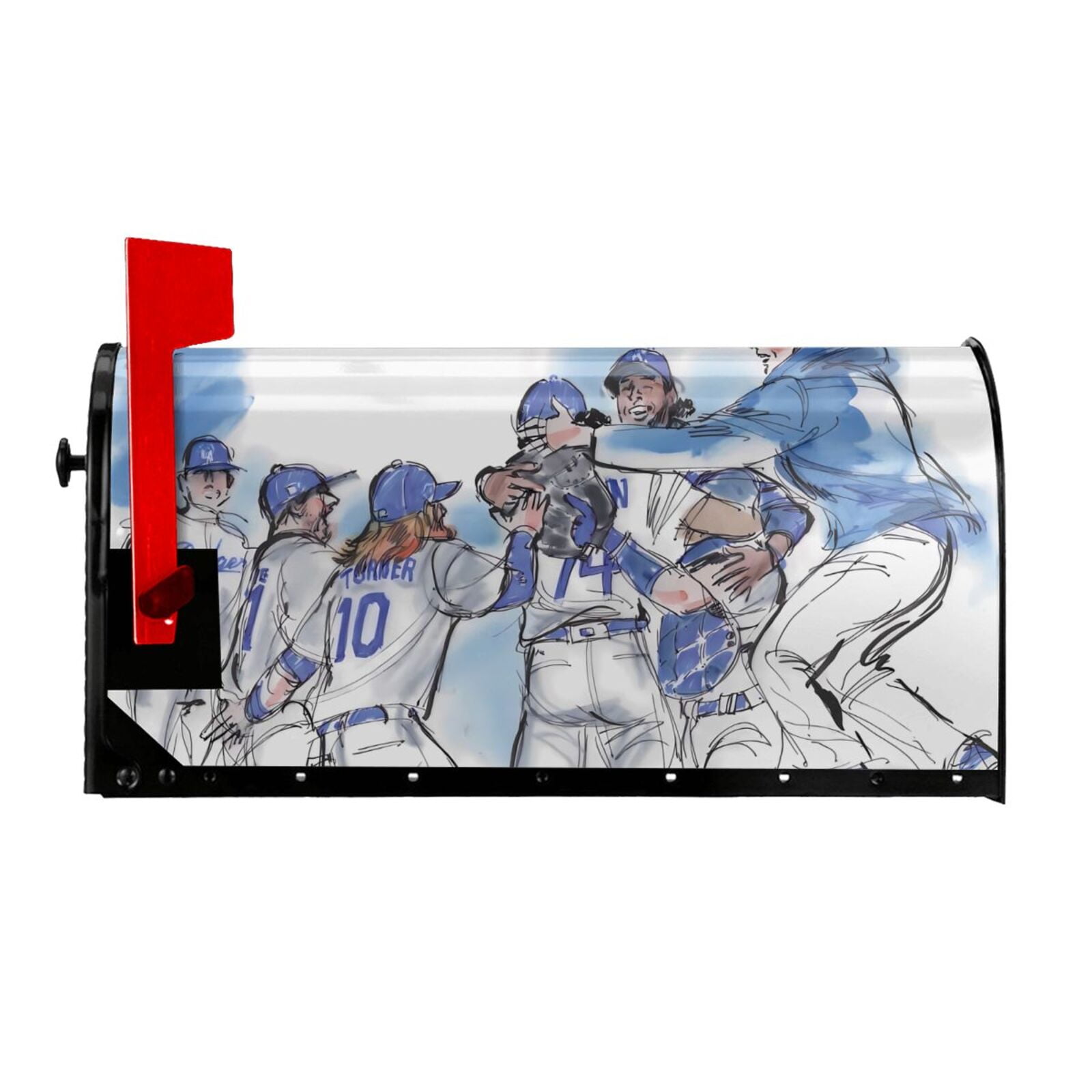 Dodgers Custom Stylish Mailbox Covers, Personalized Mailbox Covers For ...