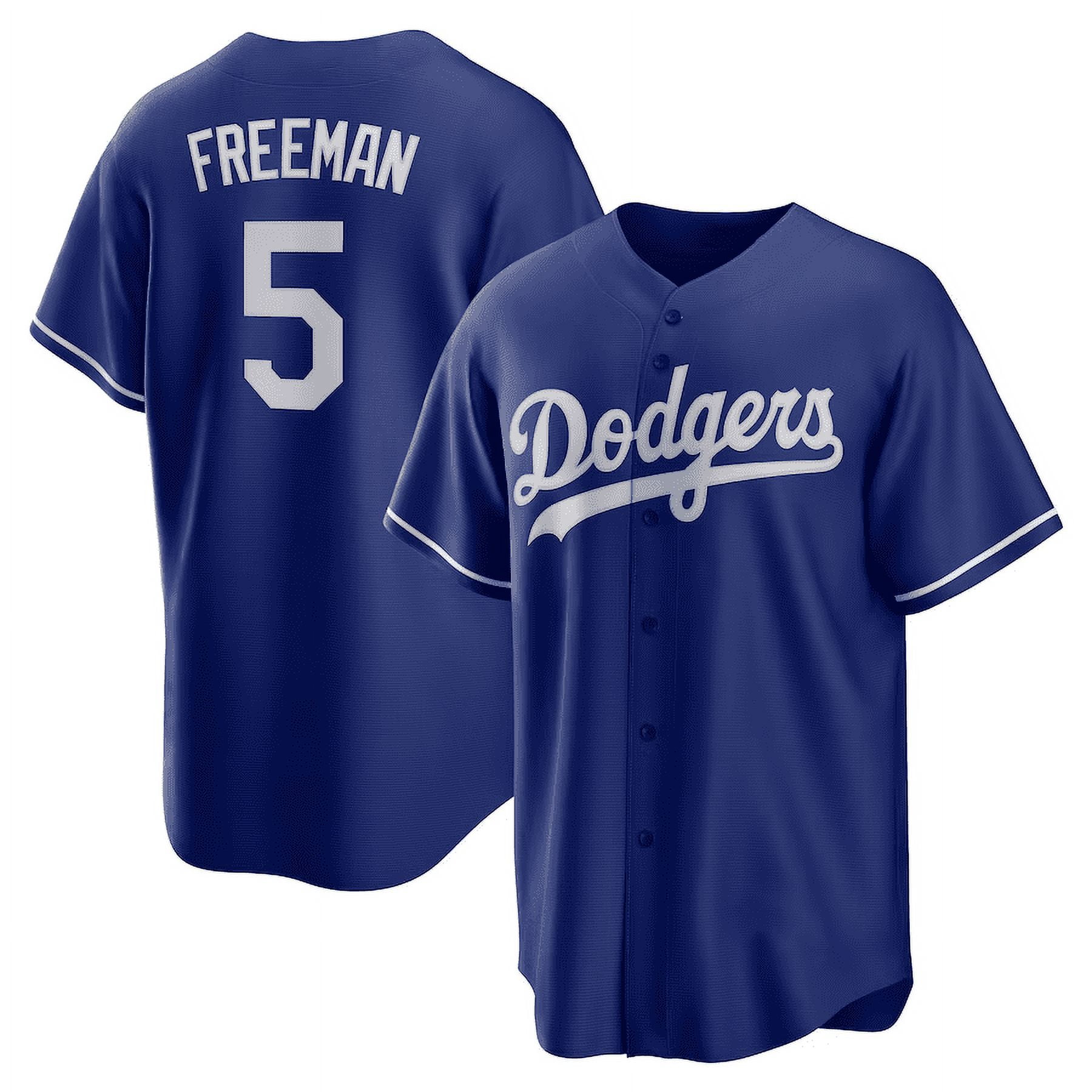 Dodgers Youth Shirt Freeman#5 Baseball Team Sports Shirt Home Limited ...