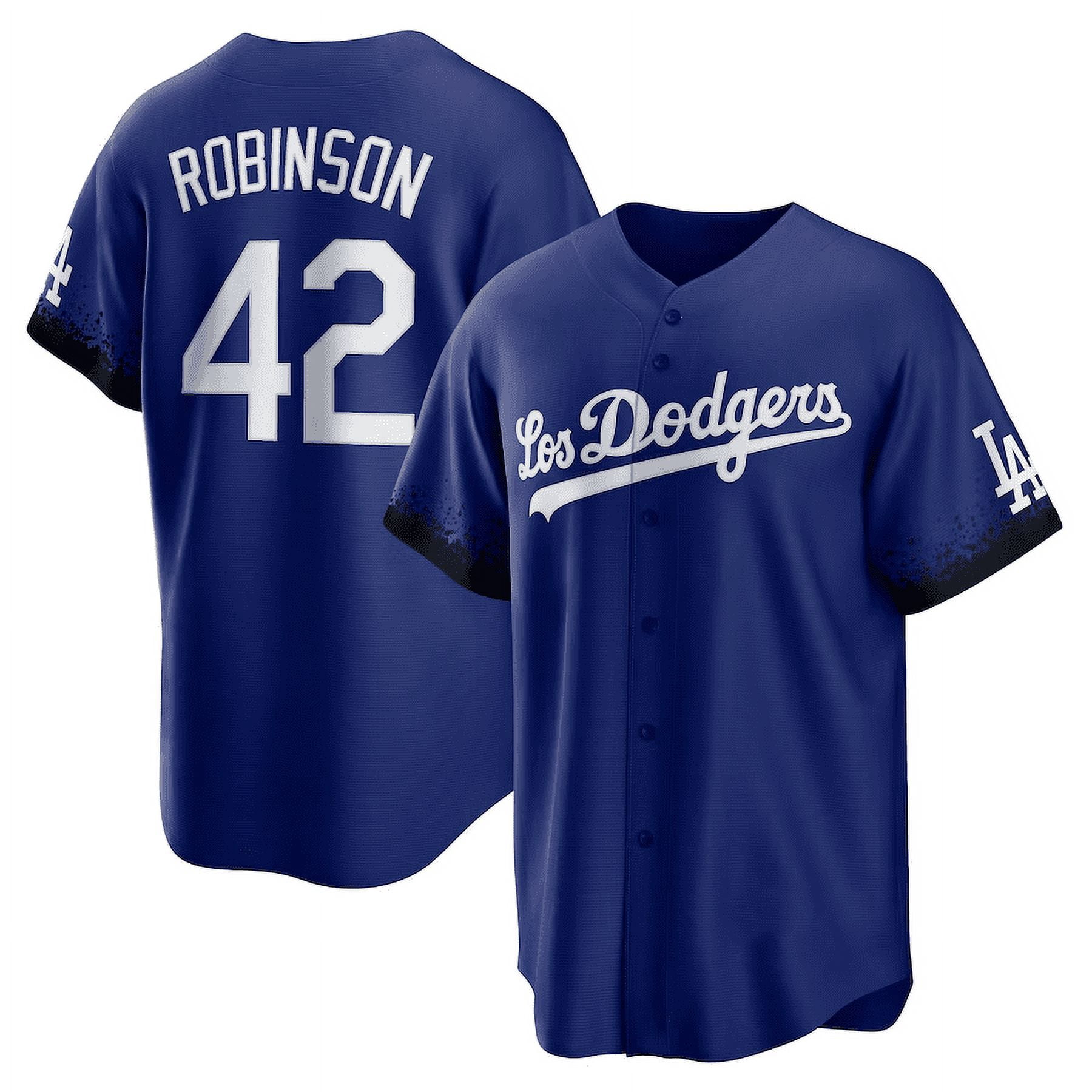 Dodgers Shirt Jackie Robinson#42 Baseball Team Sports Home Limited ...