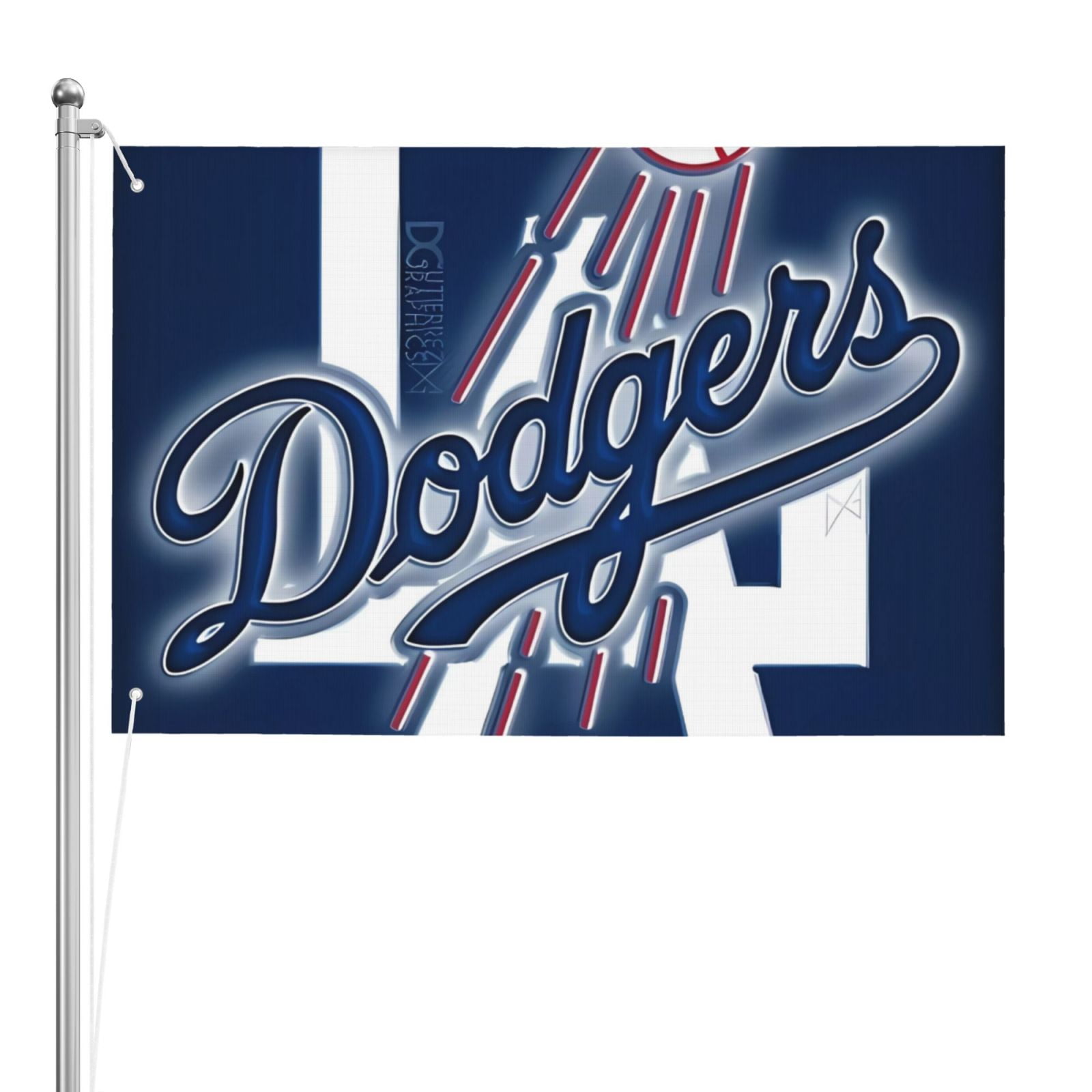 Dodgers Three Layer personalized Double Sided Flag Football Fans ...