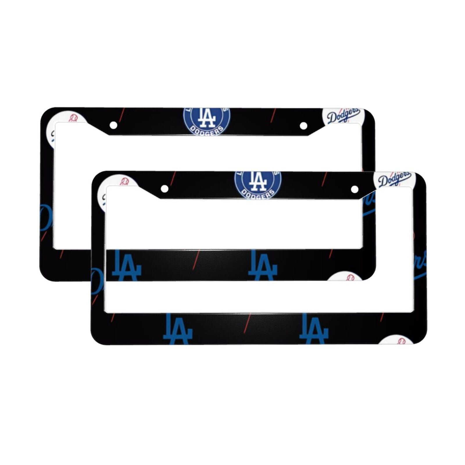 Dodgers Unisex-Adult Standard Chrome License Plate Frame Circular Hole ...