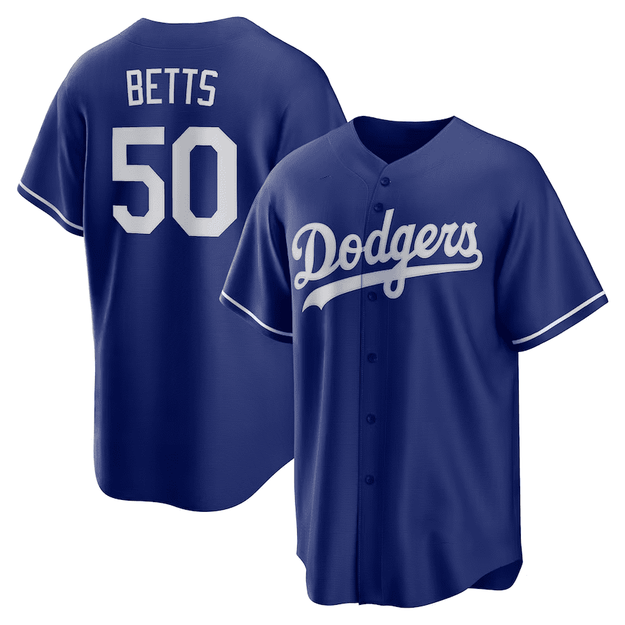 Dodgers Youth Mookie Betts#50 Fans short sleeve Pl_ay_er World Series ...