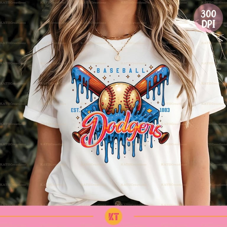 Dodgers est. 1883 Sublimation Design PNG - Dodgers Ice Cream Drip ...