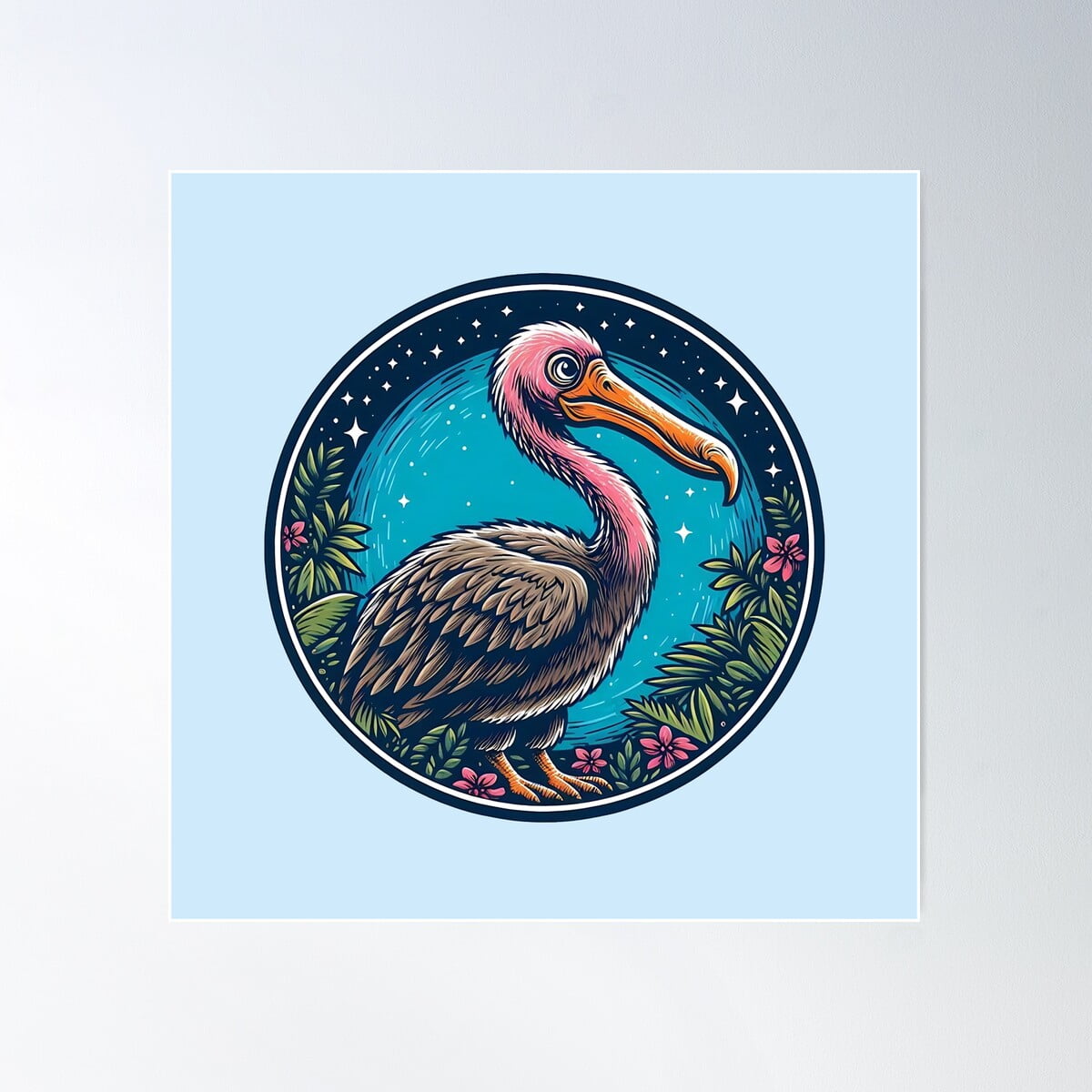 Dodo Bird Art #25 | Dodo Bird Lovers Poster Wall Art, Modern Wall Decor ...