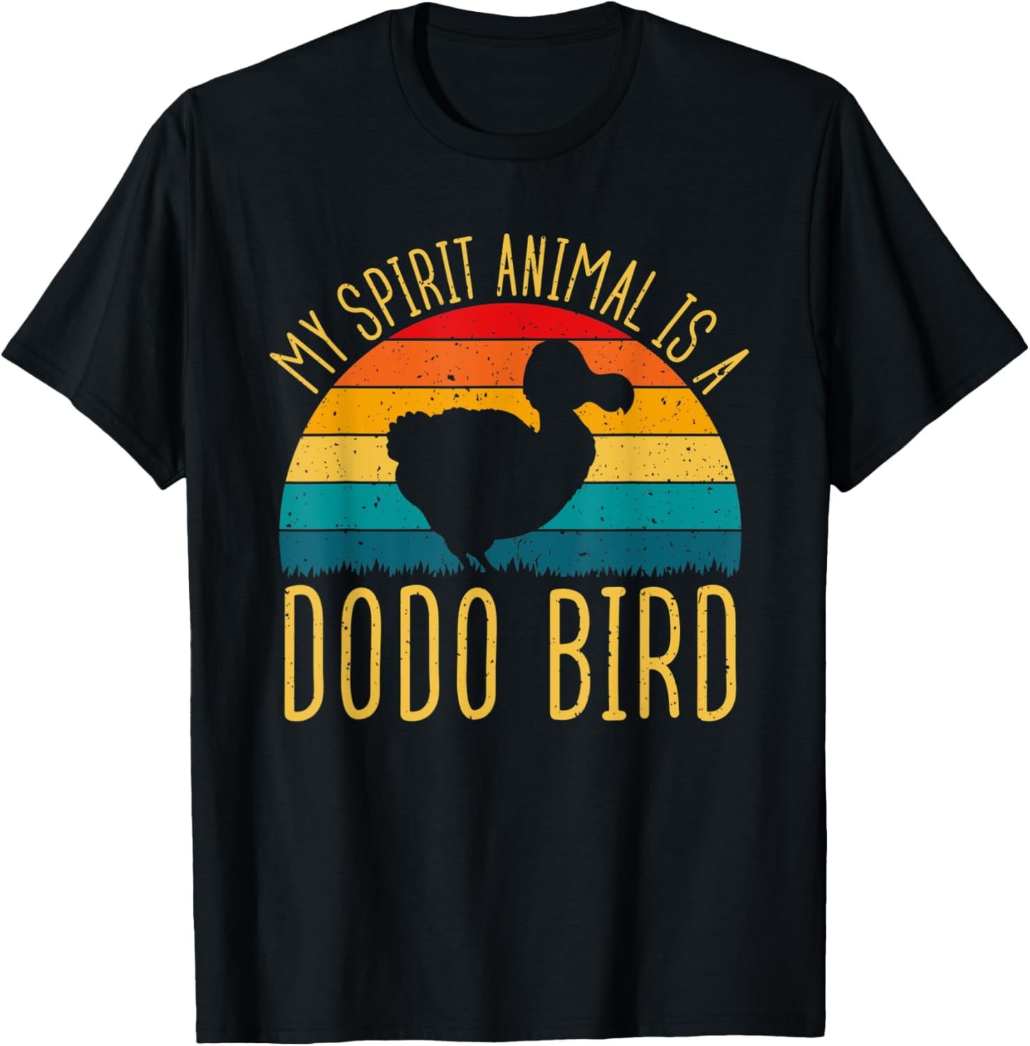 Dodo Bird Is My Spirit Animal Cute Dodo Bird Vintage Retro T-Shirt ...