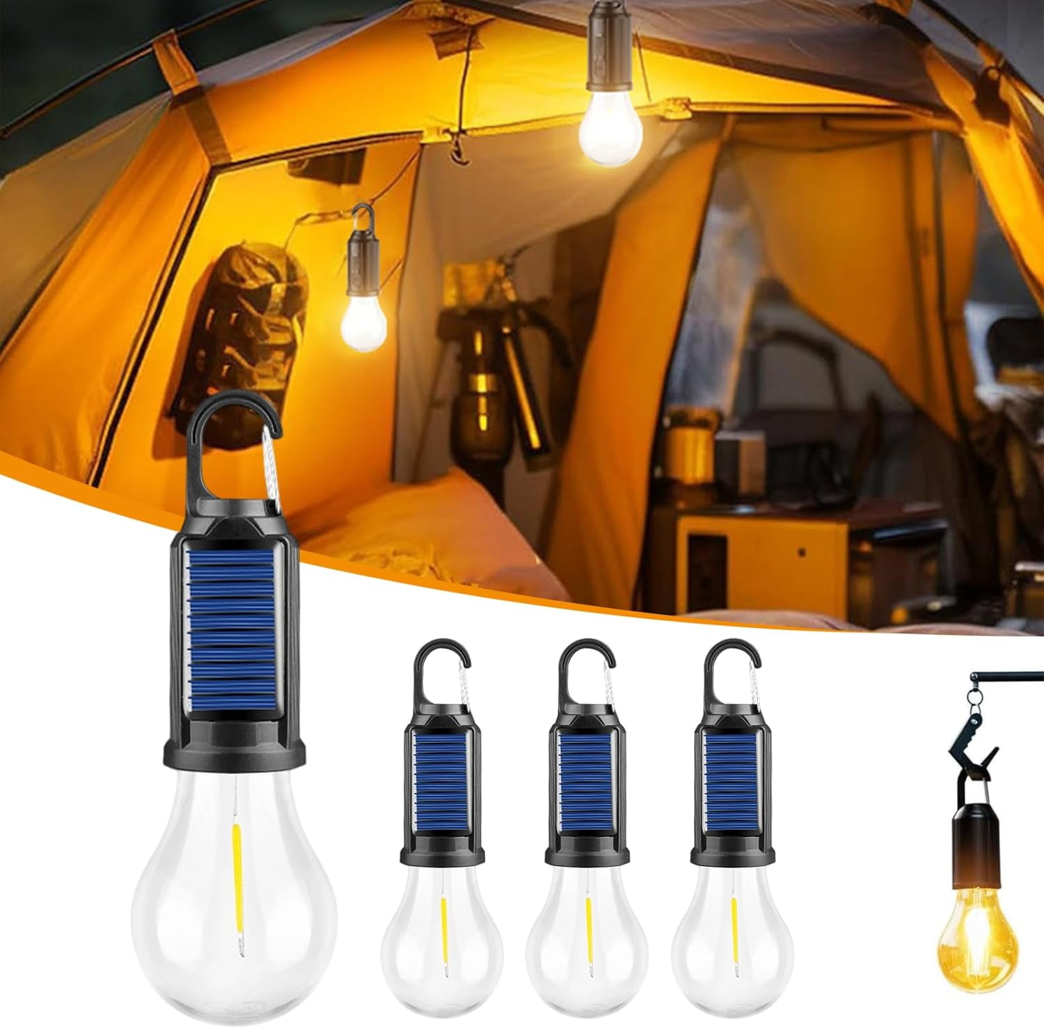 Dodo Garden Solar Light for Camping Light Outdoor, Waterproof Portable ...