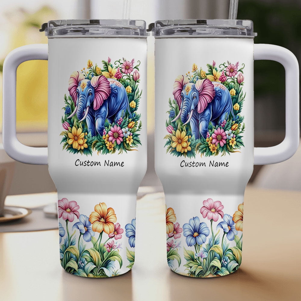 Dodo Lover Gift Custom Tumbler 40oz With Handle & Straw - Stainless ...