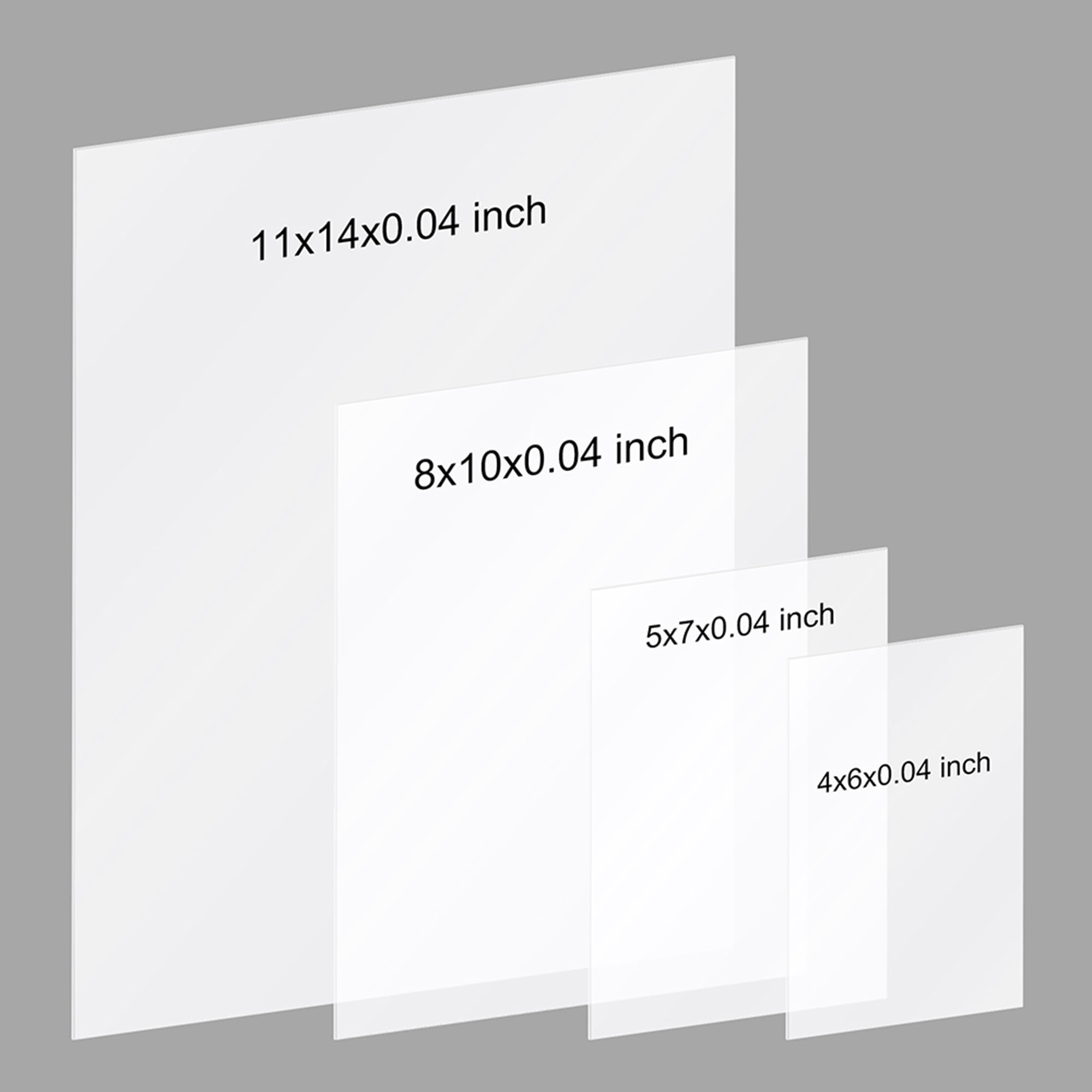 Dodoing Crystal Clear Collection 4x6" Matted to, 5x7" Polymethyl ...
