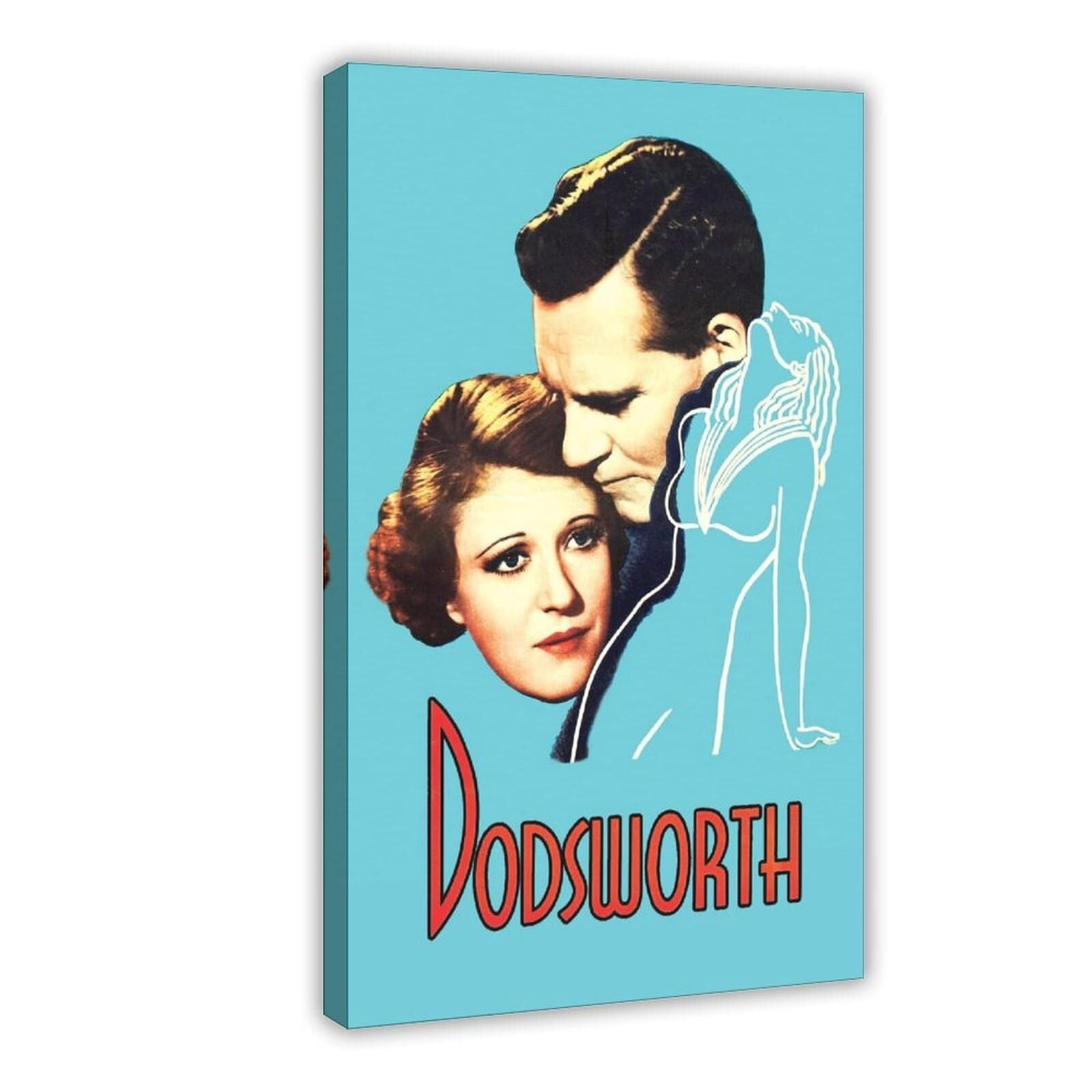 Dodsworth 90s Old Movie Poster Cover 1 Canvas Poster Wall Art Decor ...