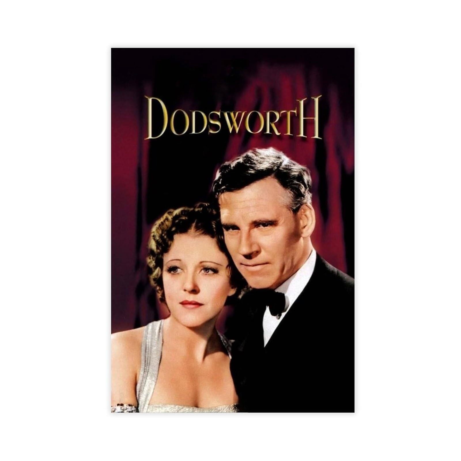 Dodsworth 90s Old Movie Poster Cover 2 Canvas Poster Wall Art Decor ...