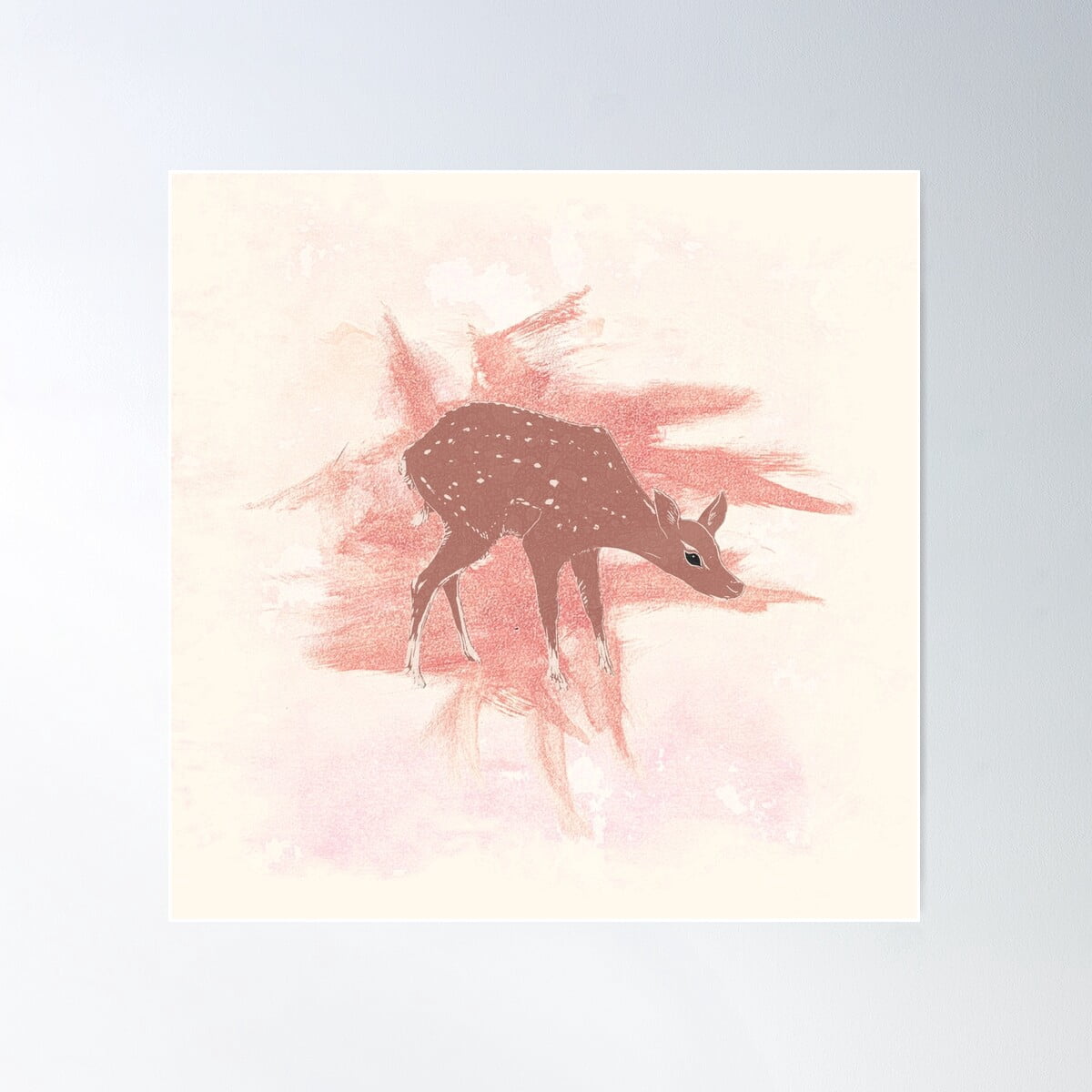 Doe The Deer Poster Wall Art, Modern Wall Decor For Living Room Bedroom ...
