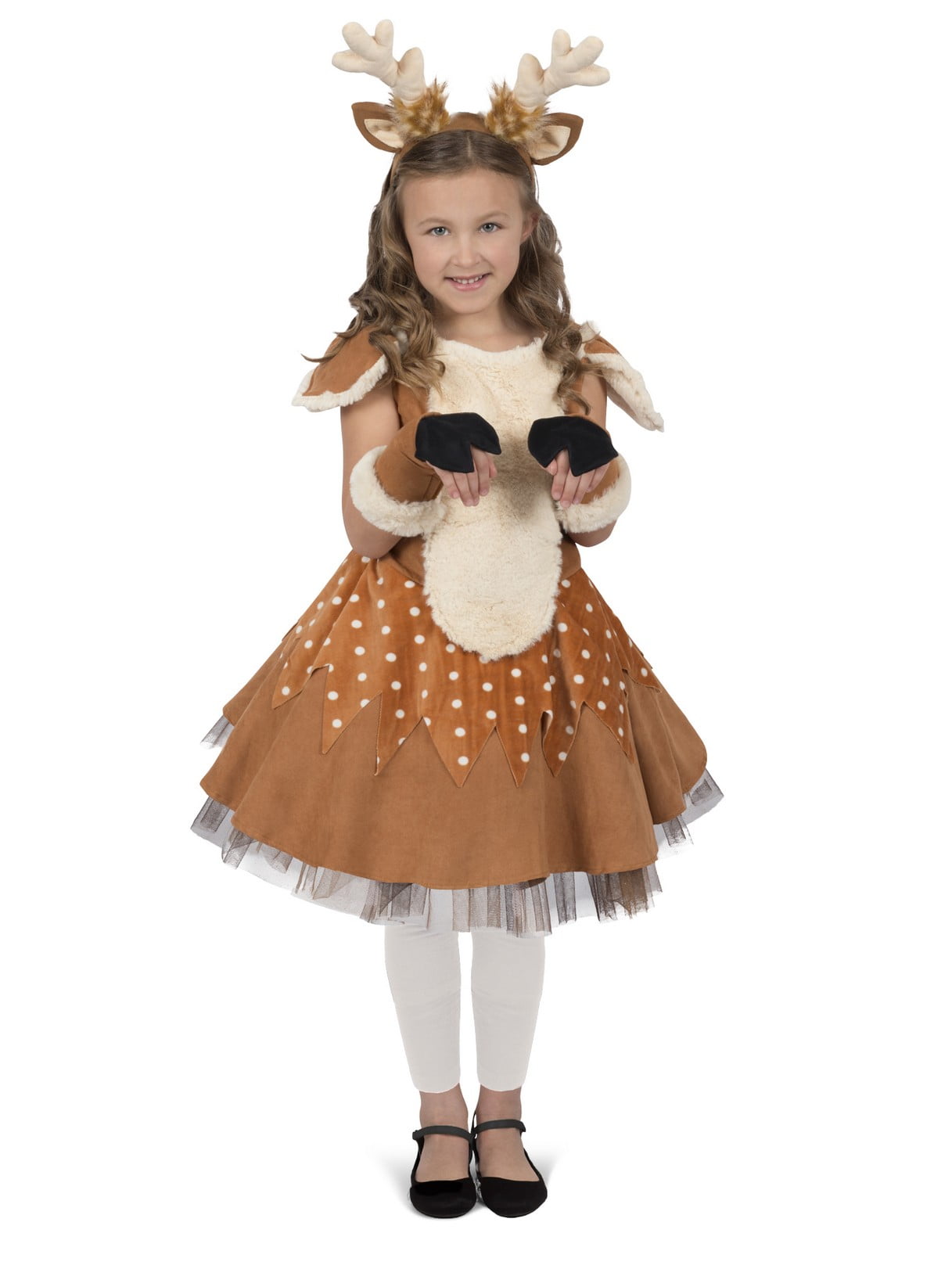 RUBIES II Doe the Deer Fancy-Dress Costume for Girls with Antler ...